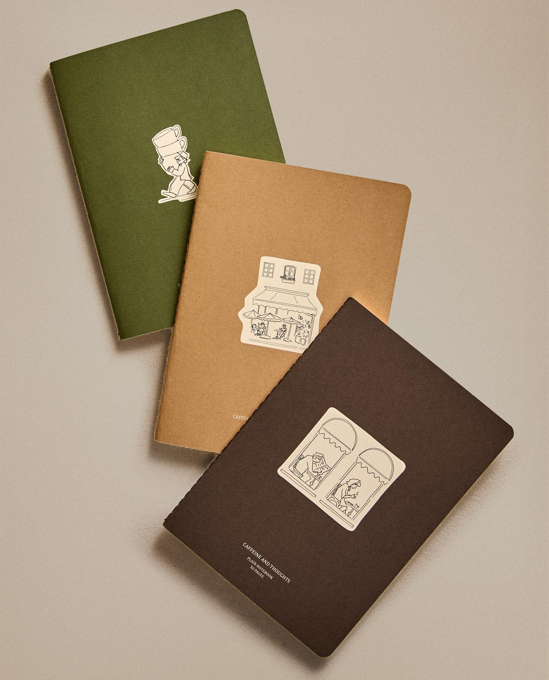 PACK OF COFFEE NOTEBOOKS (PACK OF 3) | Zara Home Estonia
