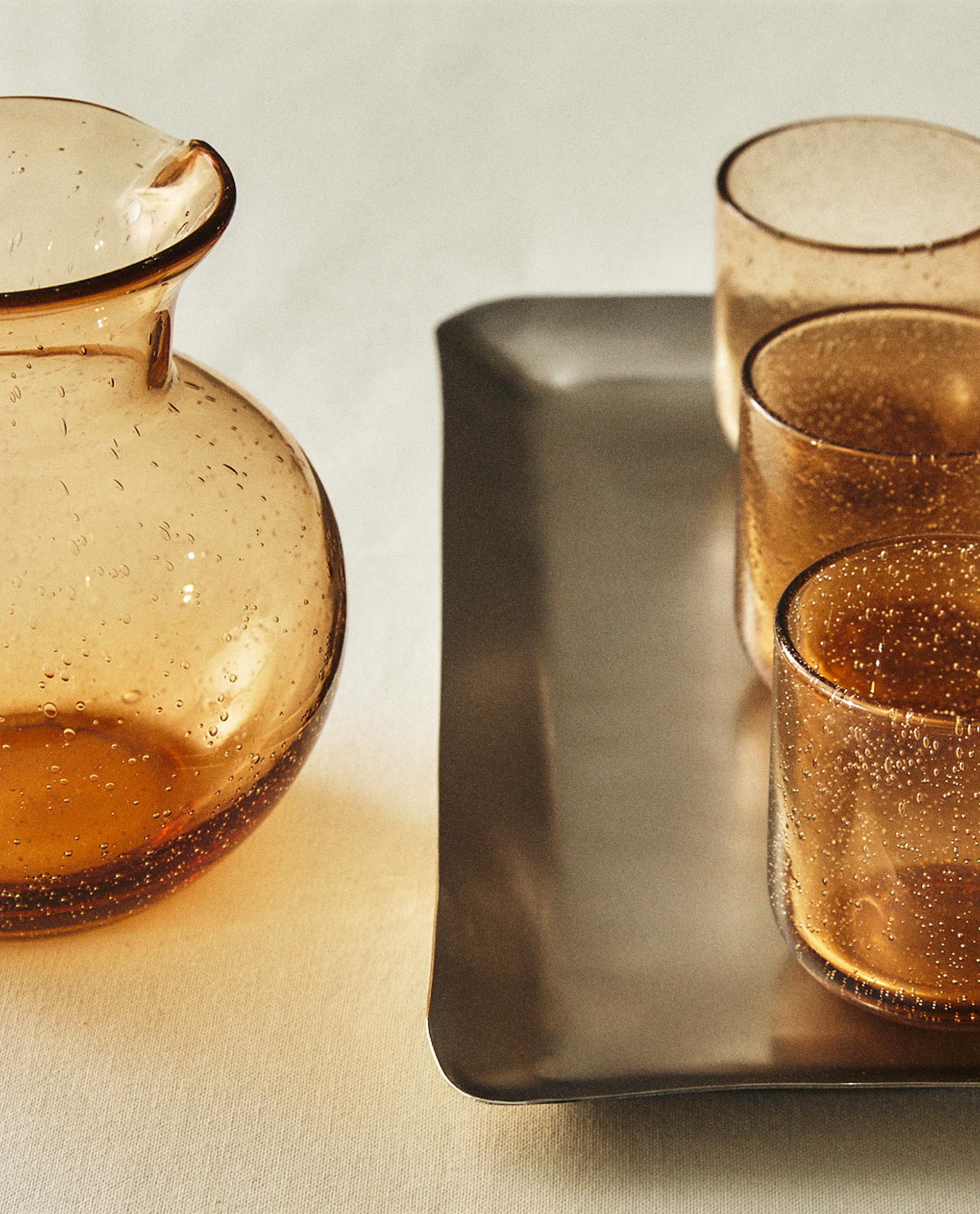 BUBBLE-EFFECT GLASSWARE | Zara Home Hungary