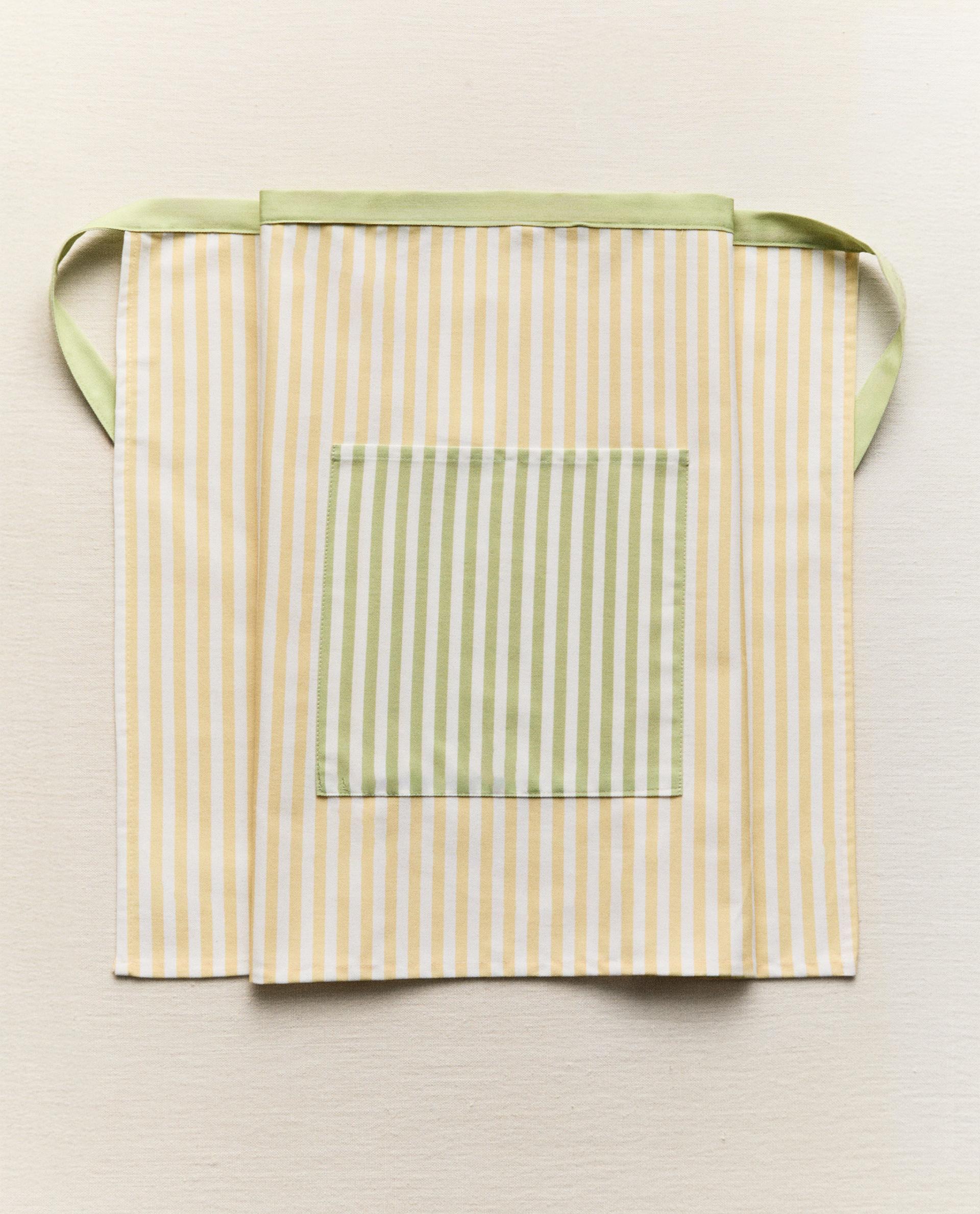 COTTON STRIPED ICE CREAM APRON | Zara Home UAE - DUBAI/SHARJAH/AJMAN ...