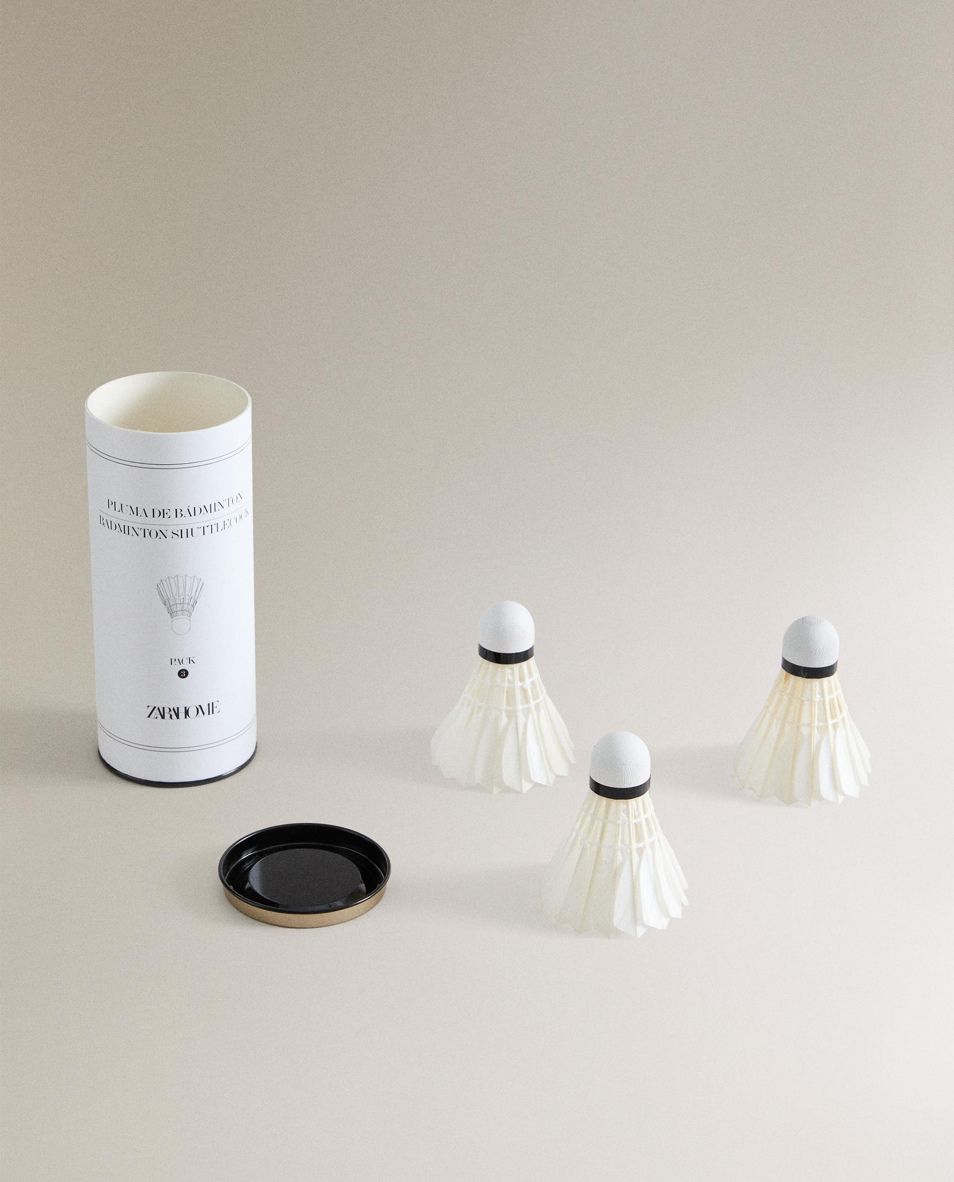 PACK OF BADMINTON SHUTTLECOCKS (PACK OF 3) | Zara Home Qatar