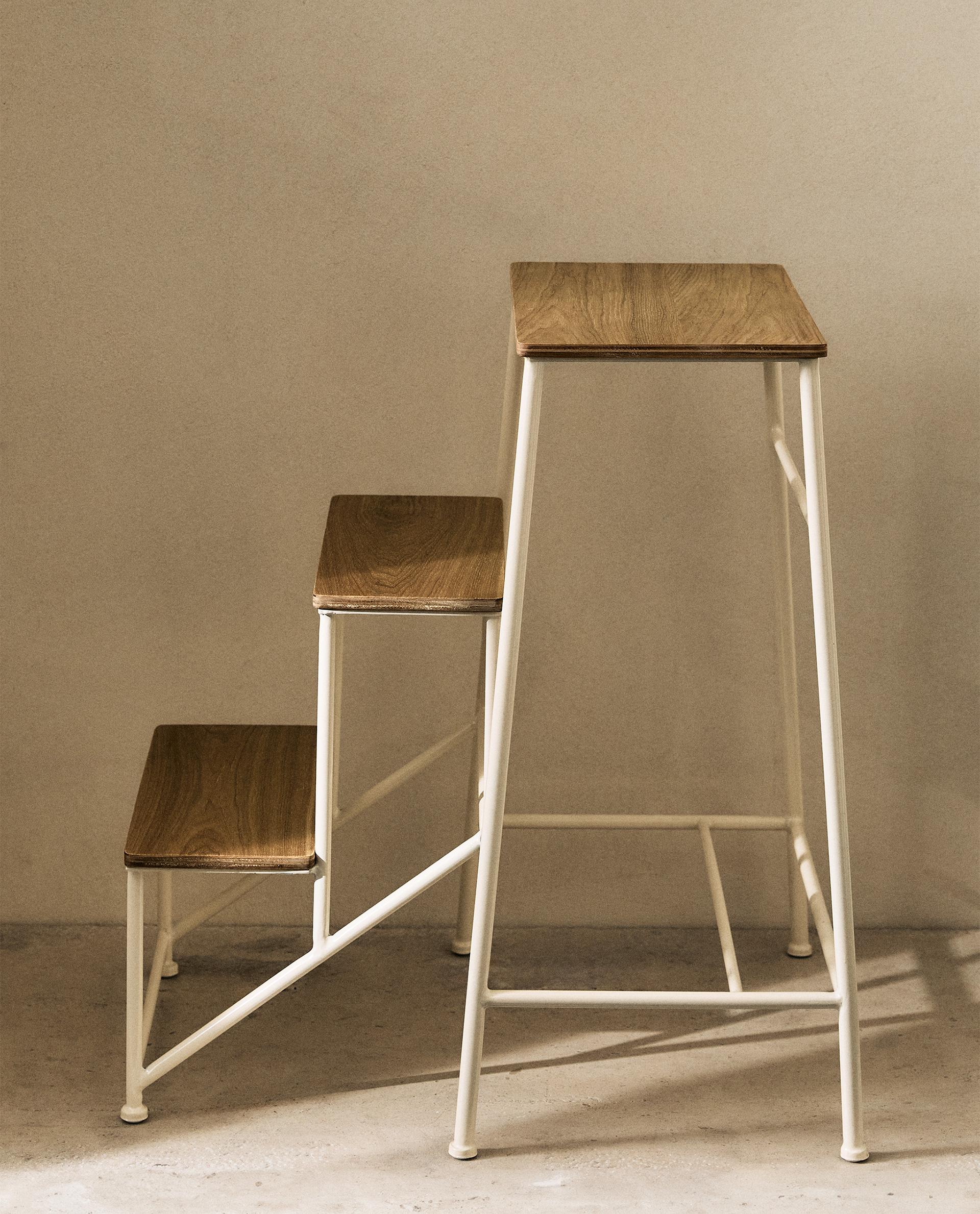 THREE-STEP STEP STOOL | Zara Home UAE - ABU DHABI/AL AIN/RAS AL-KHAIMAH‎
