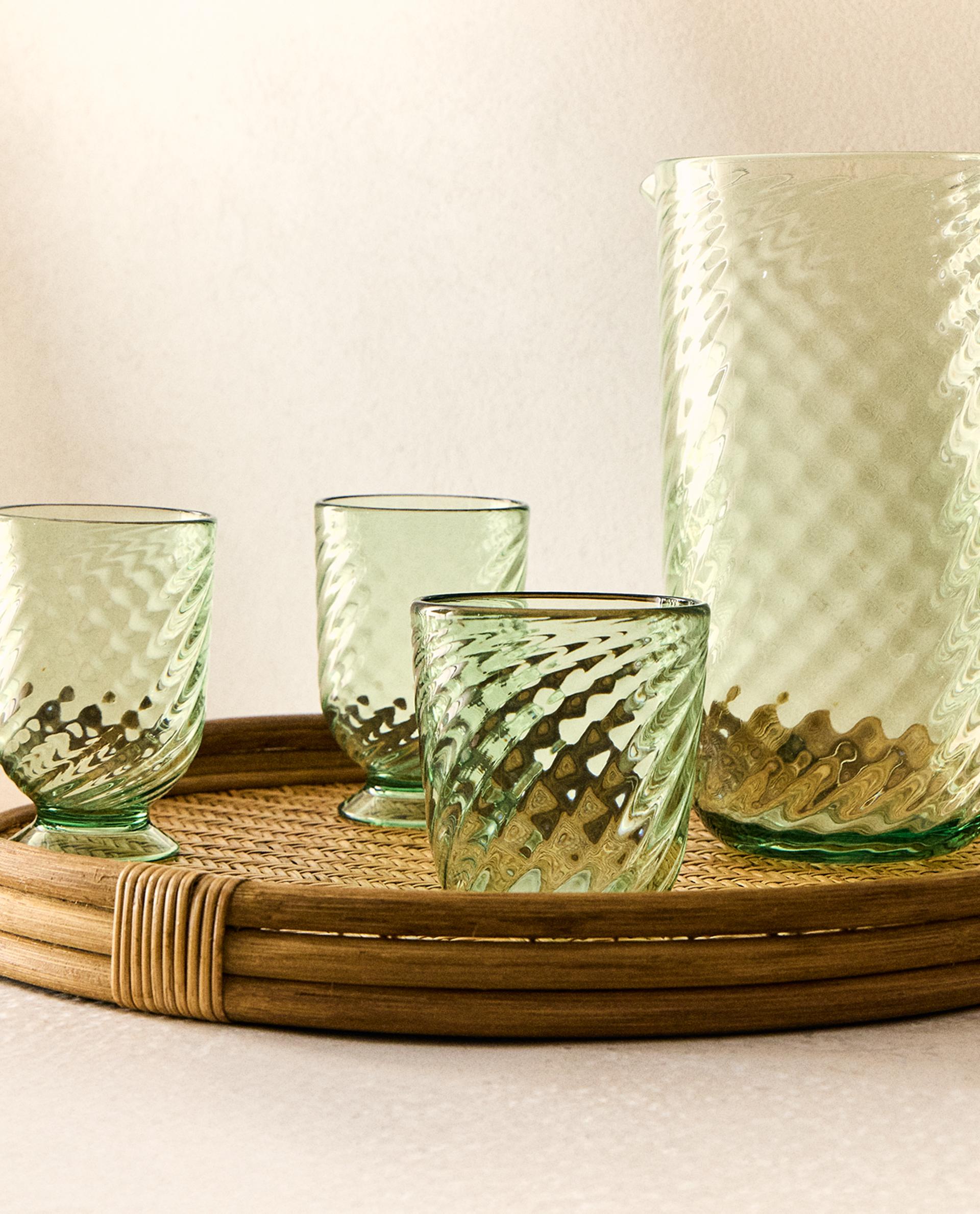 WAVY ACRYLIC GLASSWARE SET | Zara Home United Kingdom