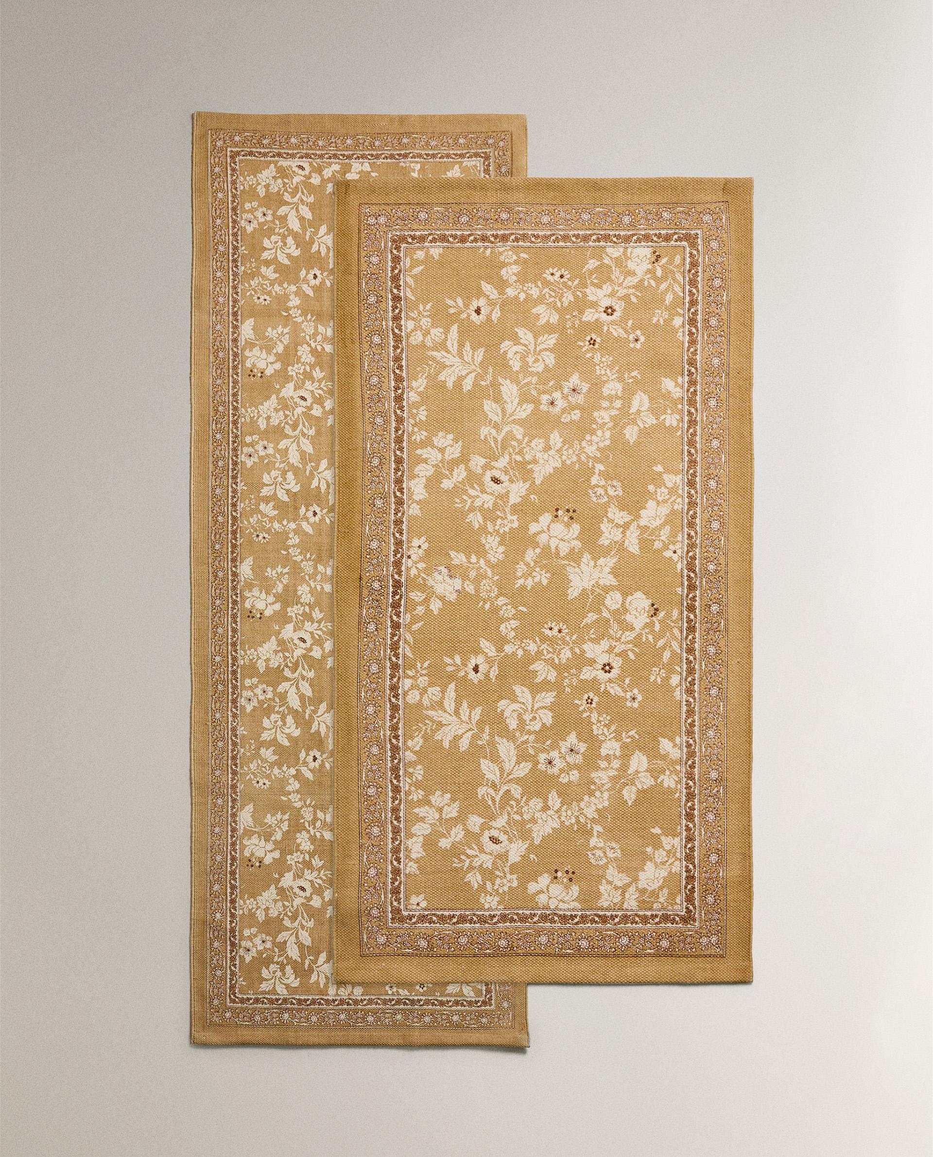 TAPETE PARA PASILLO BLOCK PRINT - Algodón - SALA - TAPETES | Zara Home ...