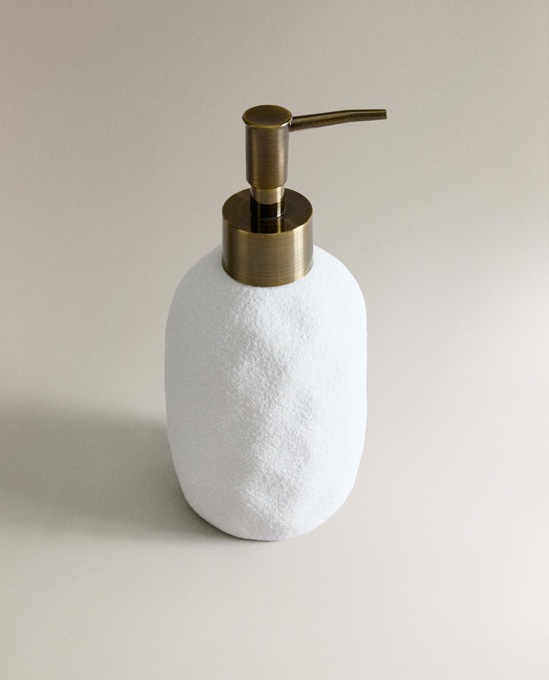 TEXTURED CERAMIC BATHROOM SOAP DISPENSER Zara Home United Kingdom