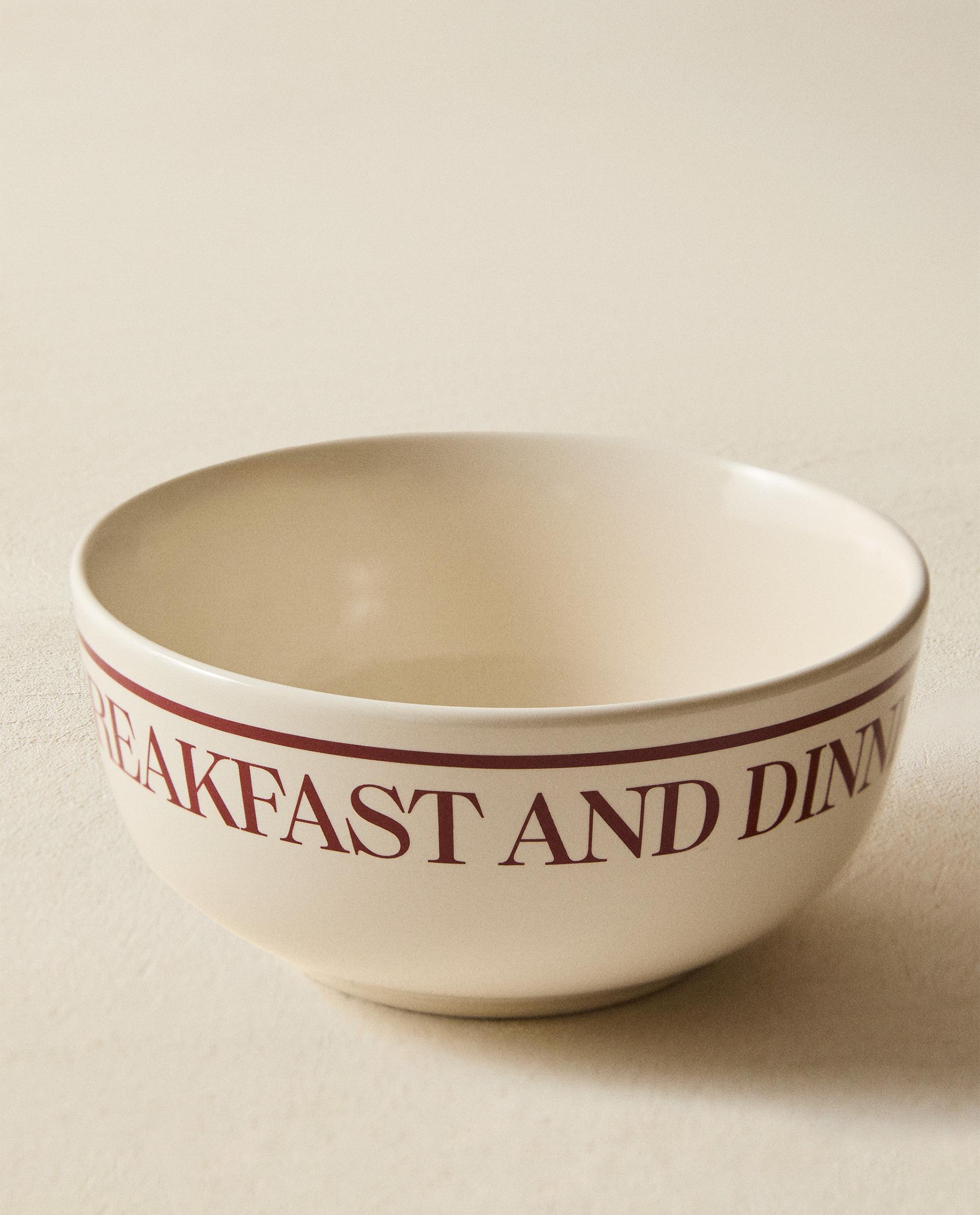 PORCELAIN BREAKFAST BOWL | Zara Home Morocco