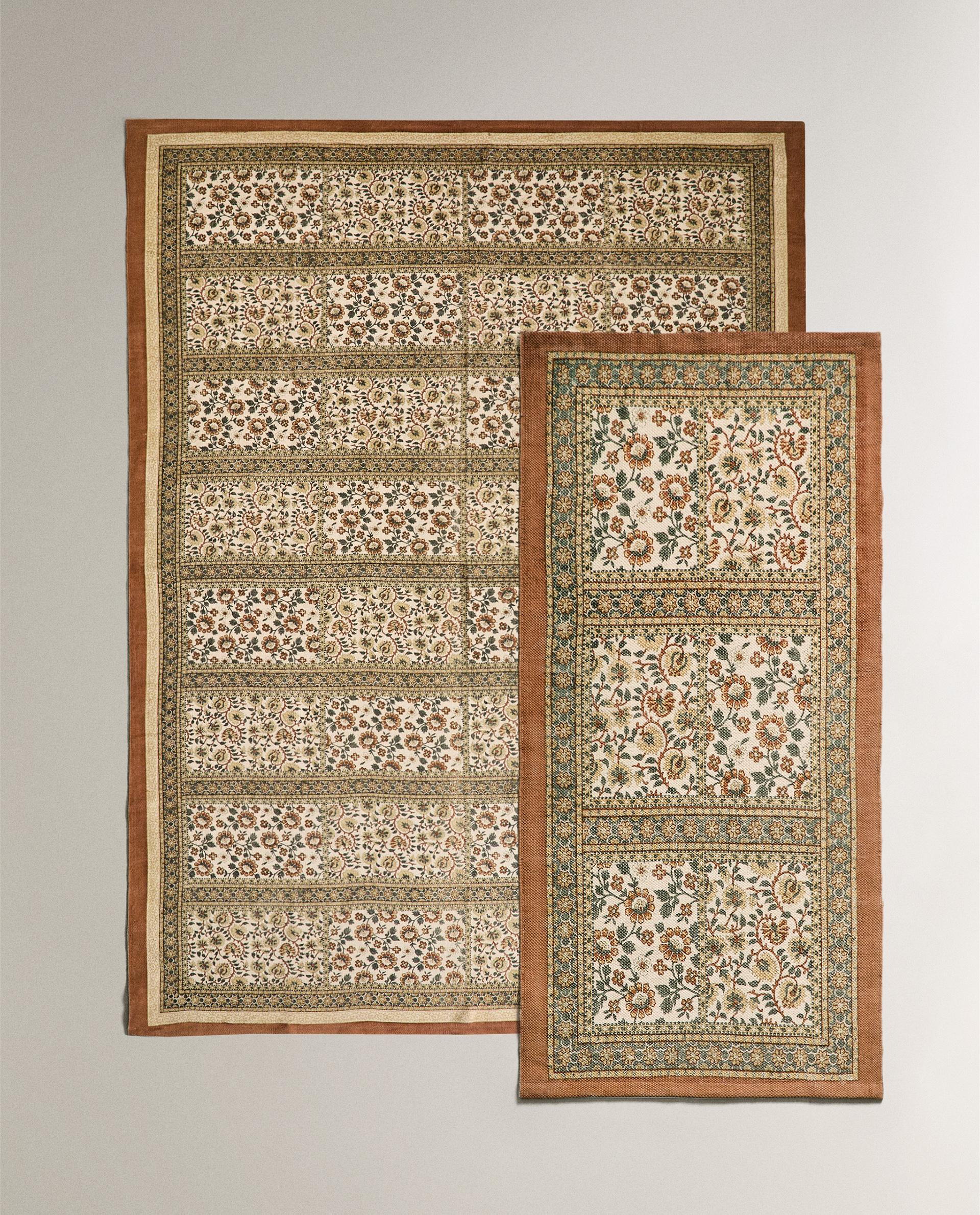 TAPIS BLOCK PRINT COTON | Zara Home Canada