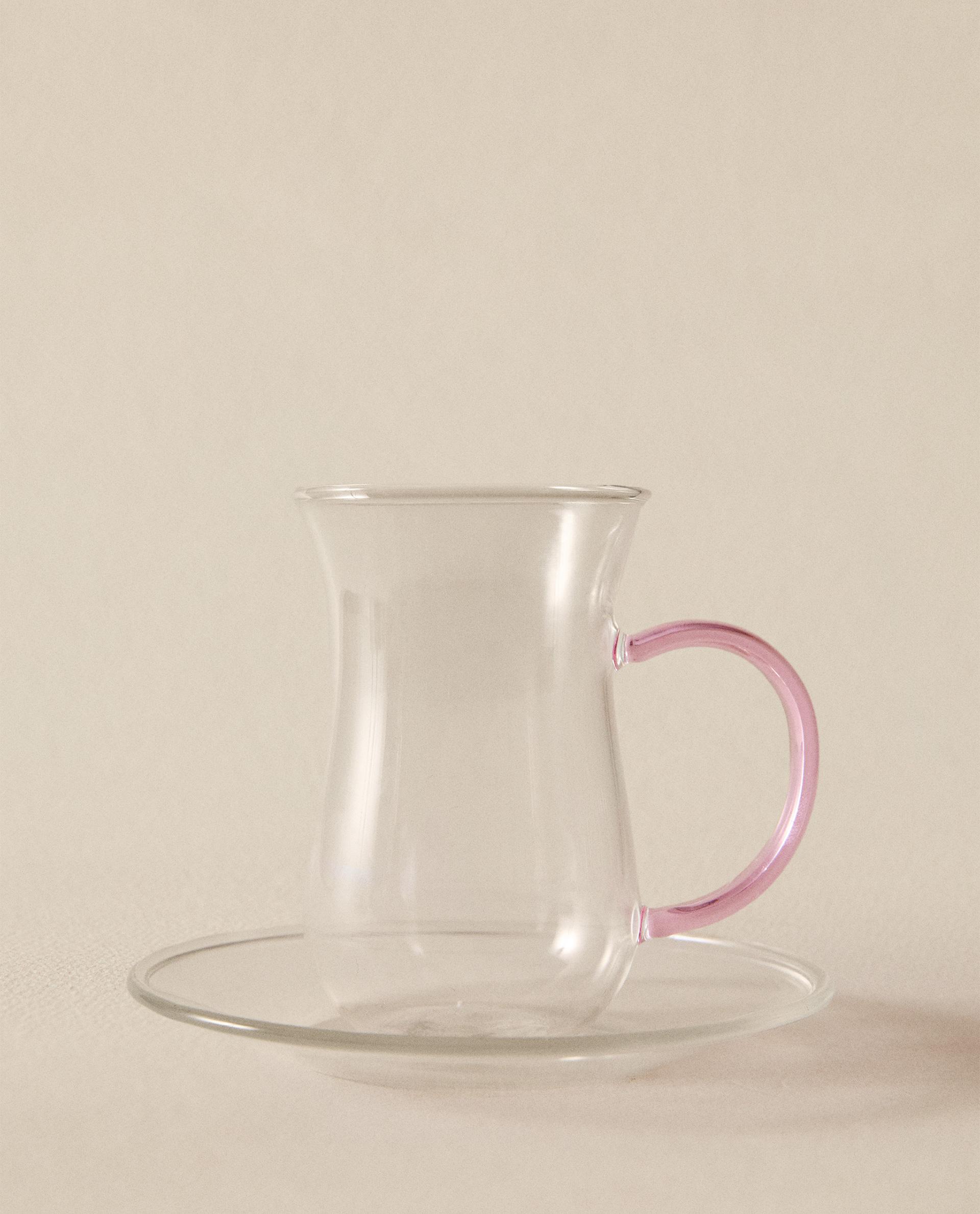 BOROSILICATE TUMBLER AND SAUCER | Zara Home Thailand