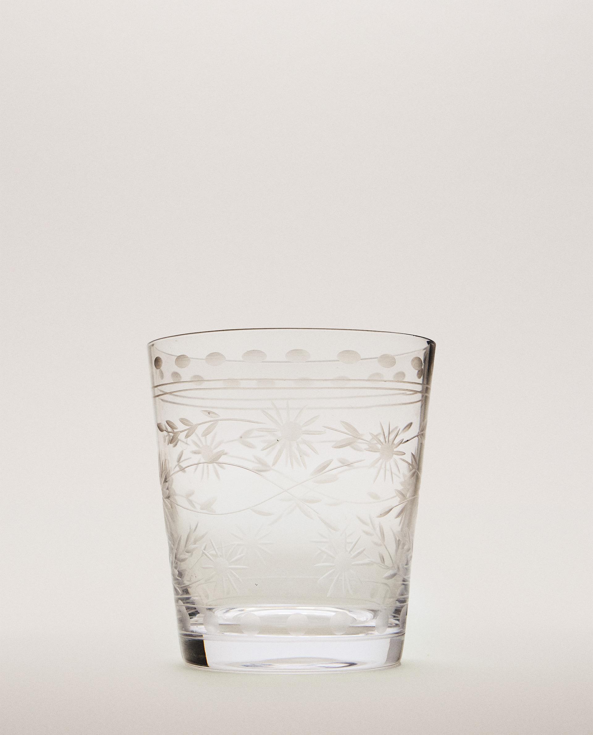 VASO VIDRIO TALLADO | Zara Home Perú