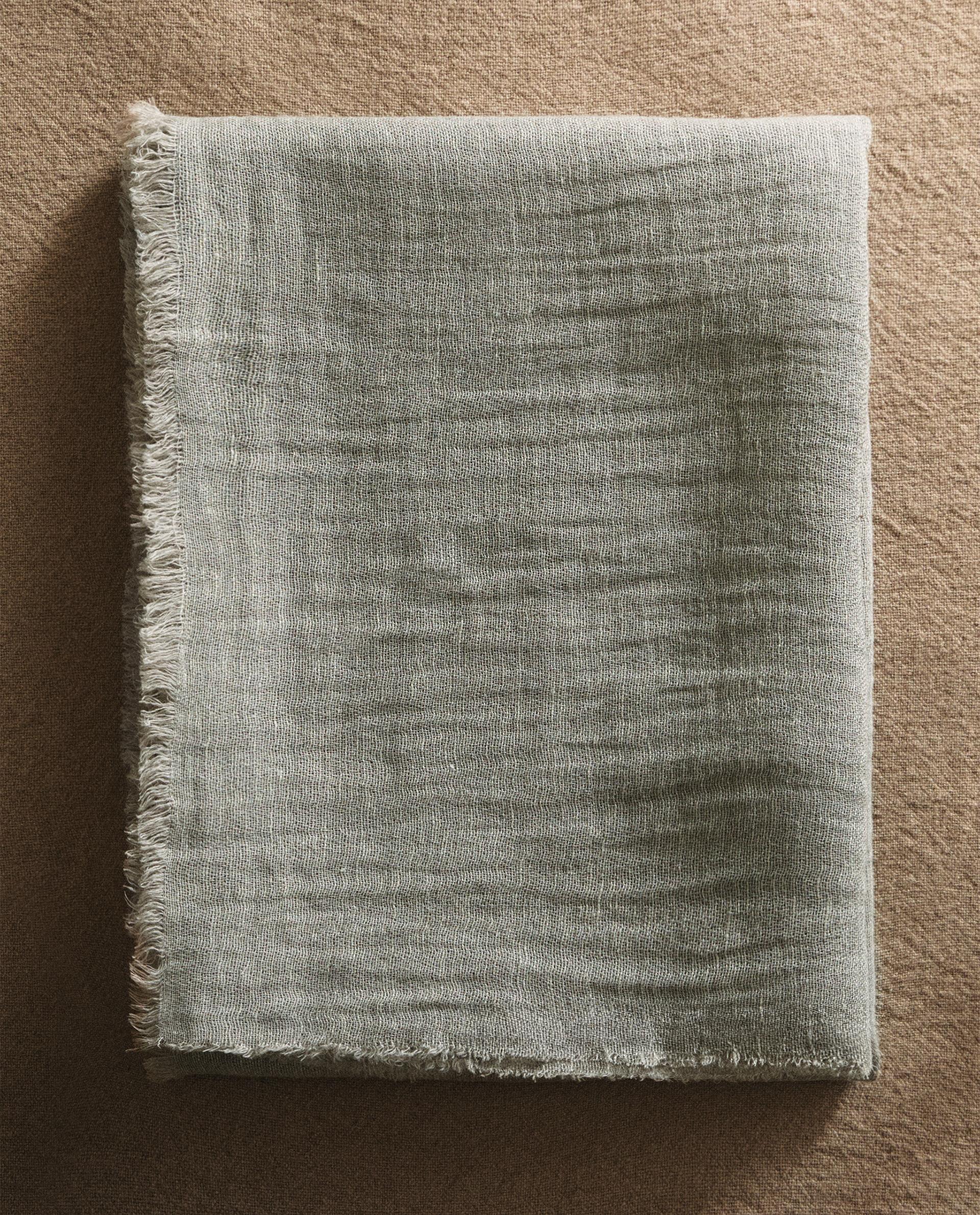 FRINGED LINEN THROW | Zara Home United Kingdom