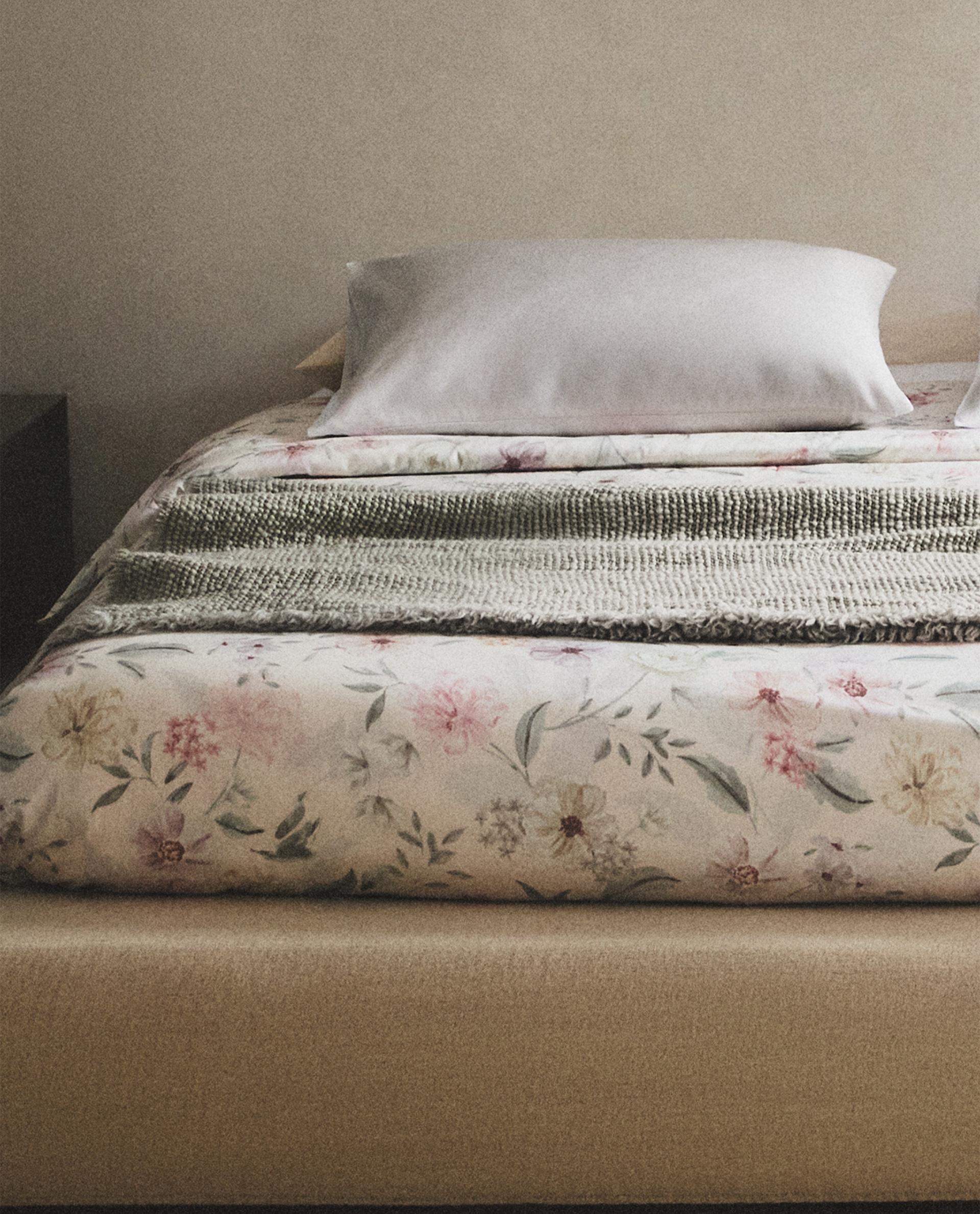 FLORAL PRINT SATEEN DUVET COVER | Zara Home Monaco