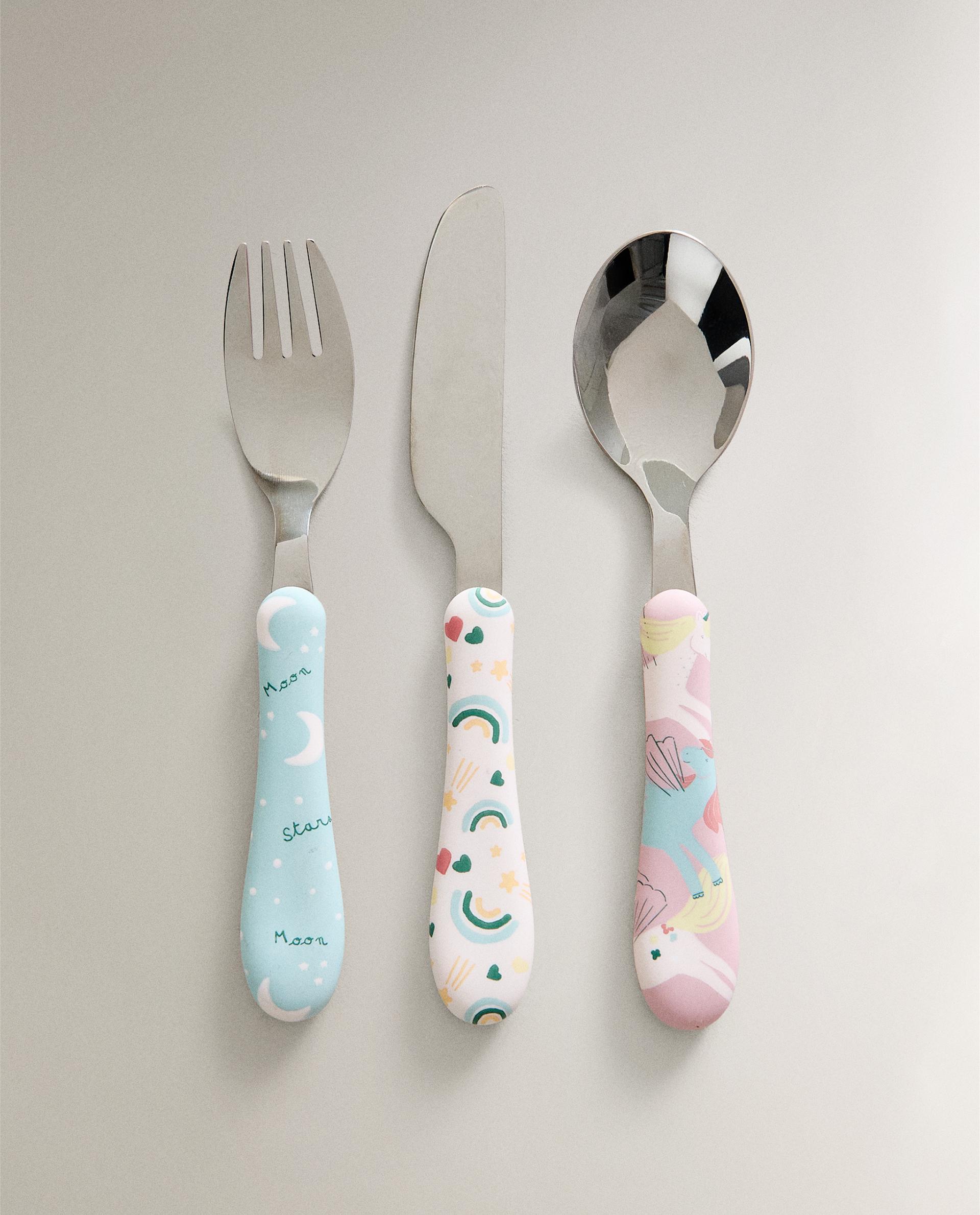 CHILDREN'S COLORED CUTLERY SET (SET OF 3) | Zara Home Canada