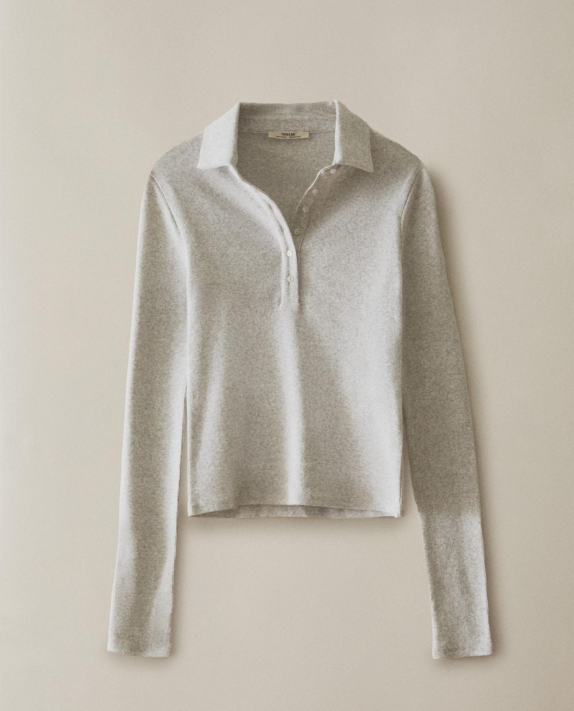 ΜΑΚΡΥΜΑΝΙΚΗ ΜΠΛΟΥΖΑ ΠΟΛΟ | Zara Home Ελλάδα / Greece