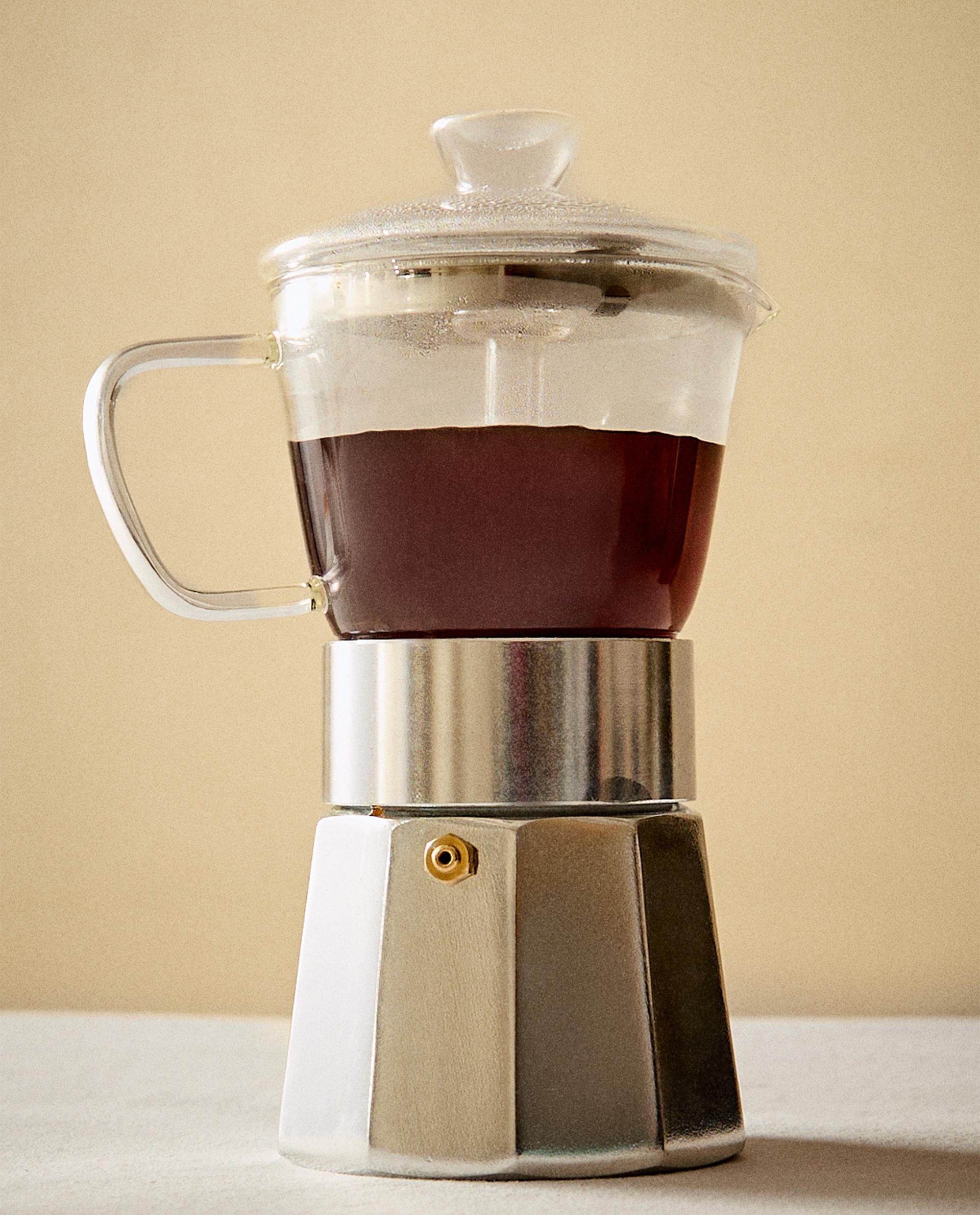 ITALIAN BOROSILICATE 6-CUP COFFEE MAKER | Zara Home Saudi Arabia