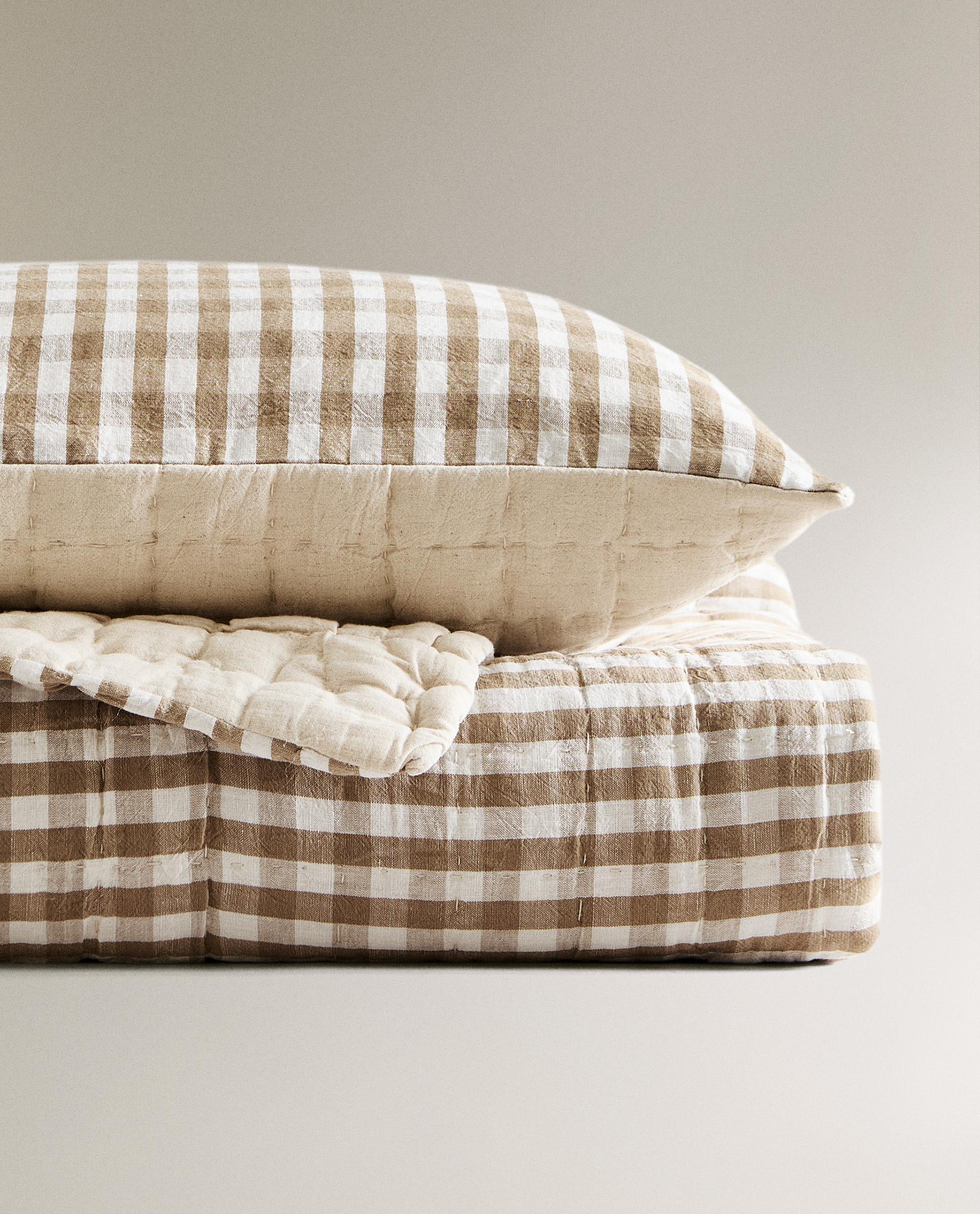 EDREDÓN VICHY ALGODÓN LINO | Zara Home Honduras