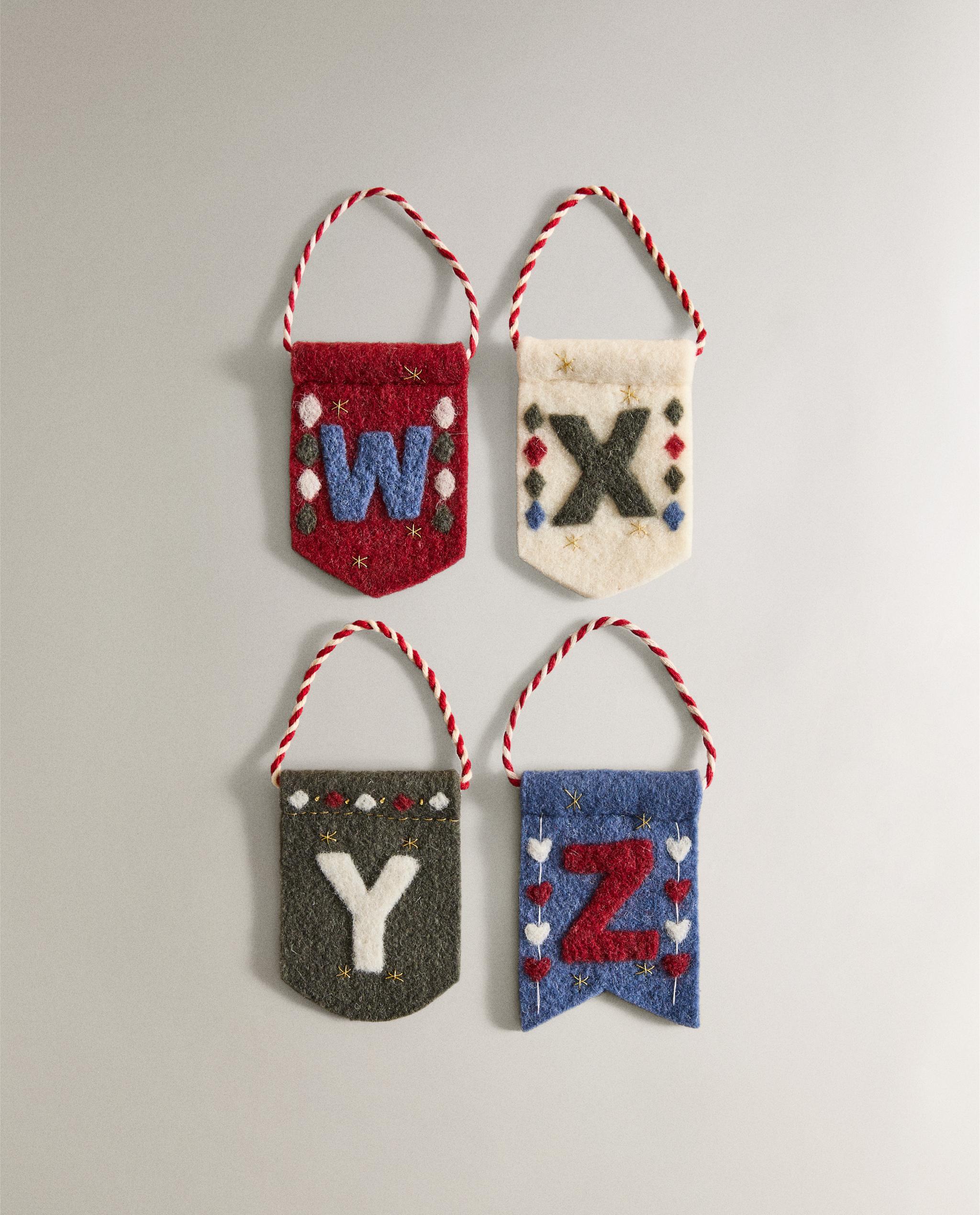 DÉCORATION DRAPEAU LETTRE NOËL (W-Z) | Zara Home Monaco
