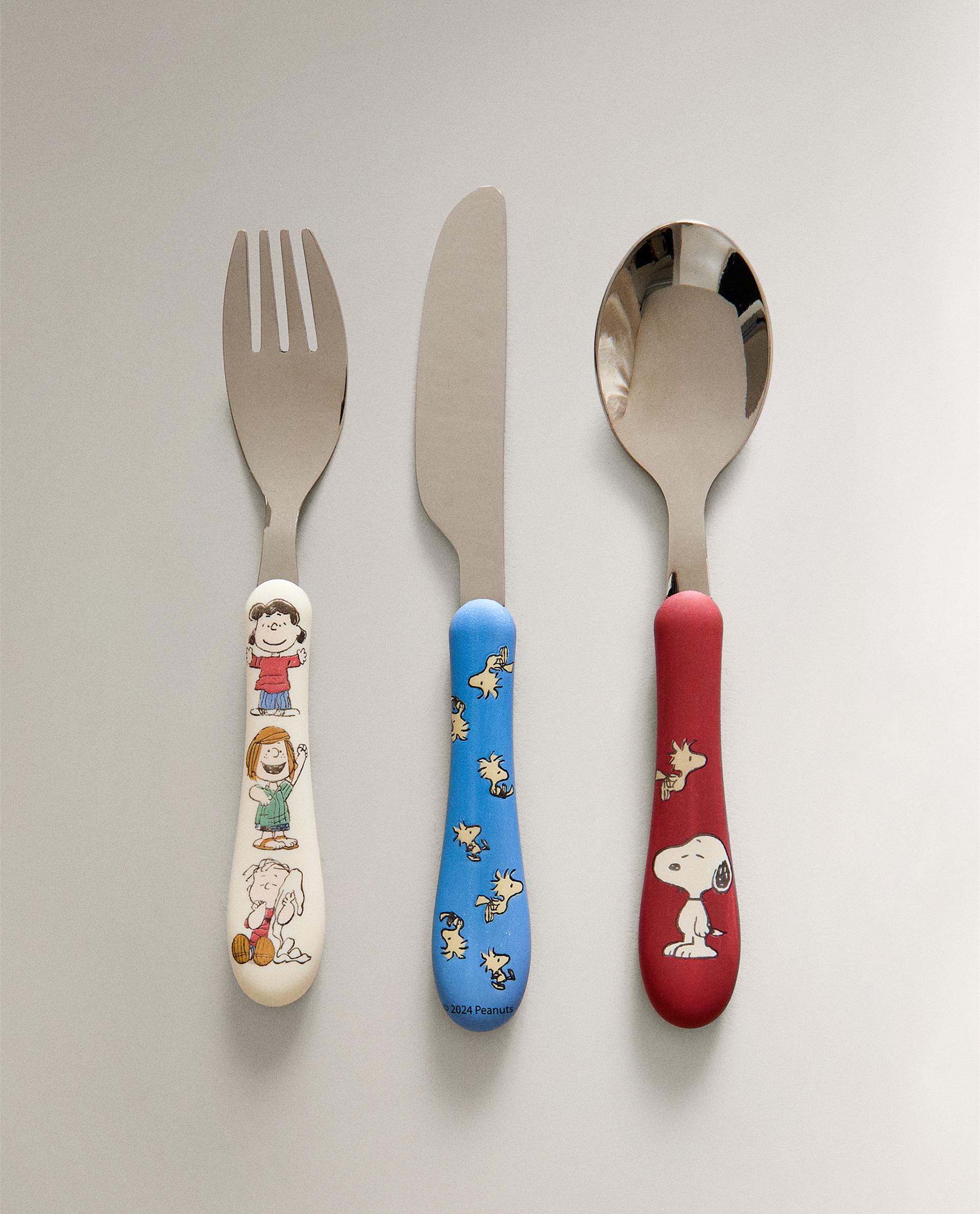 CHILDREN'S PASTEL-COLOURED MAGICIAN CUTLERY SET (SET OF 3) | Zara Home ...