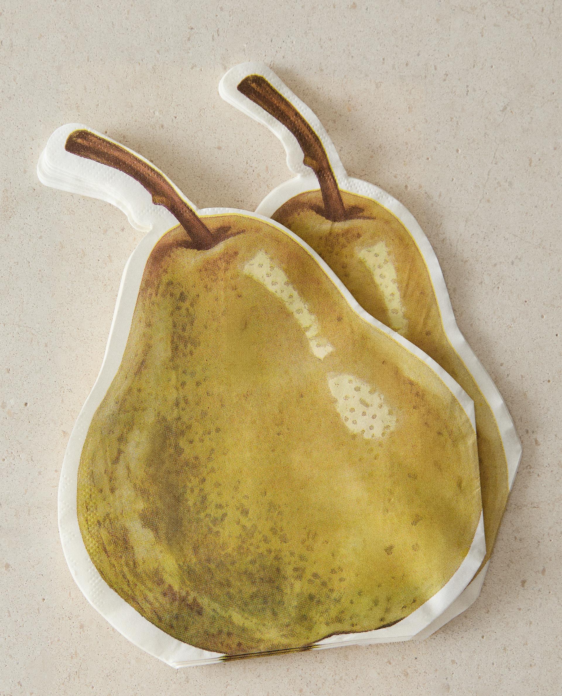 PACK OF PAPER PEAR NAPKINS (PACK OF 20) | Zara Home Monaco
