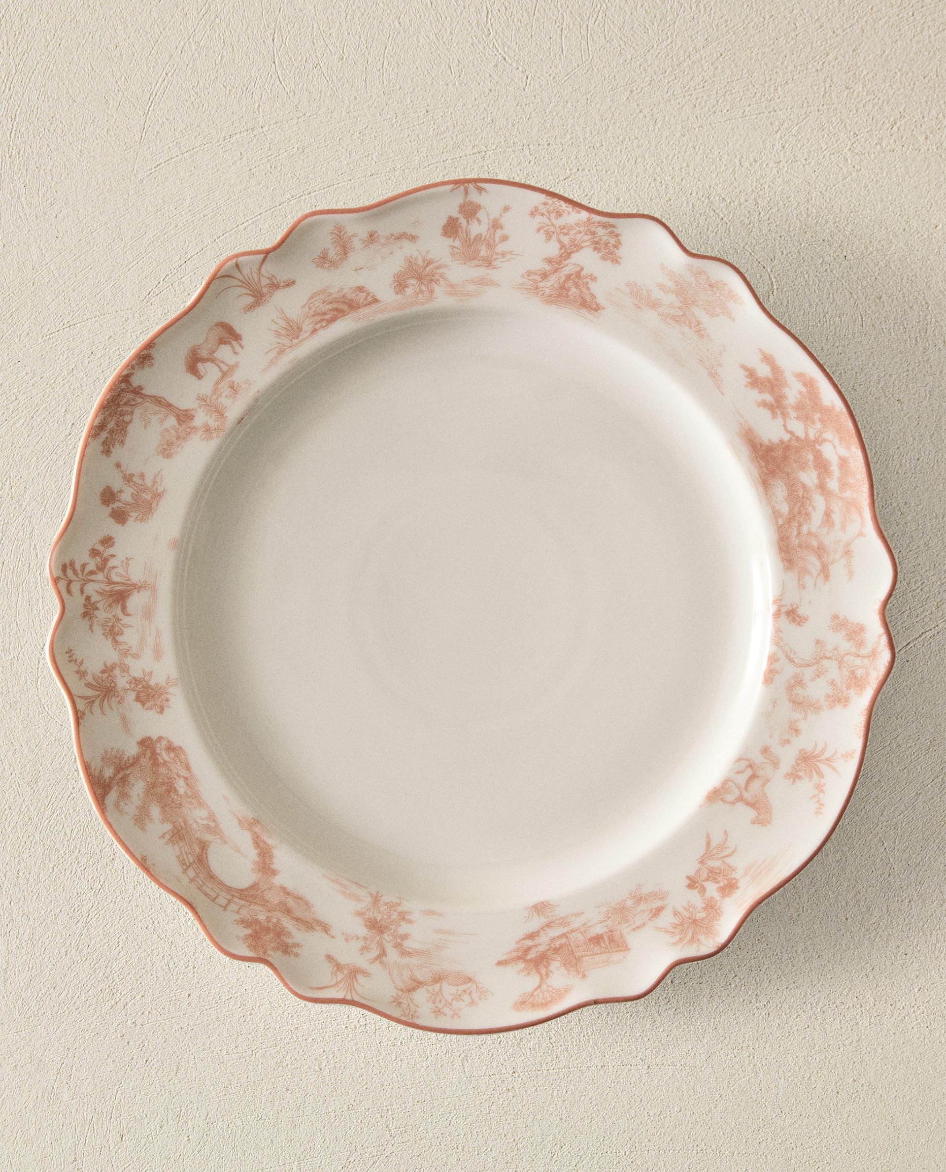 TOILE DE JOUY PORCELAIN DINNER PLATE | Zara Home UAE - DUBAI/SHARJAH ...