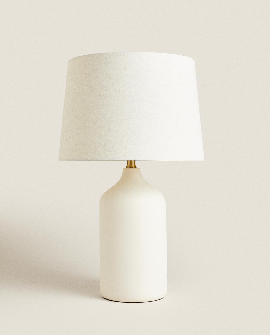 White Ceramic Table Lamp Base Extra Large Ceramic Stone TABLE LAMP