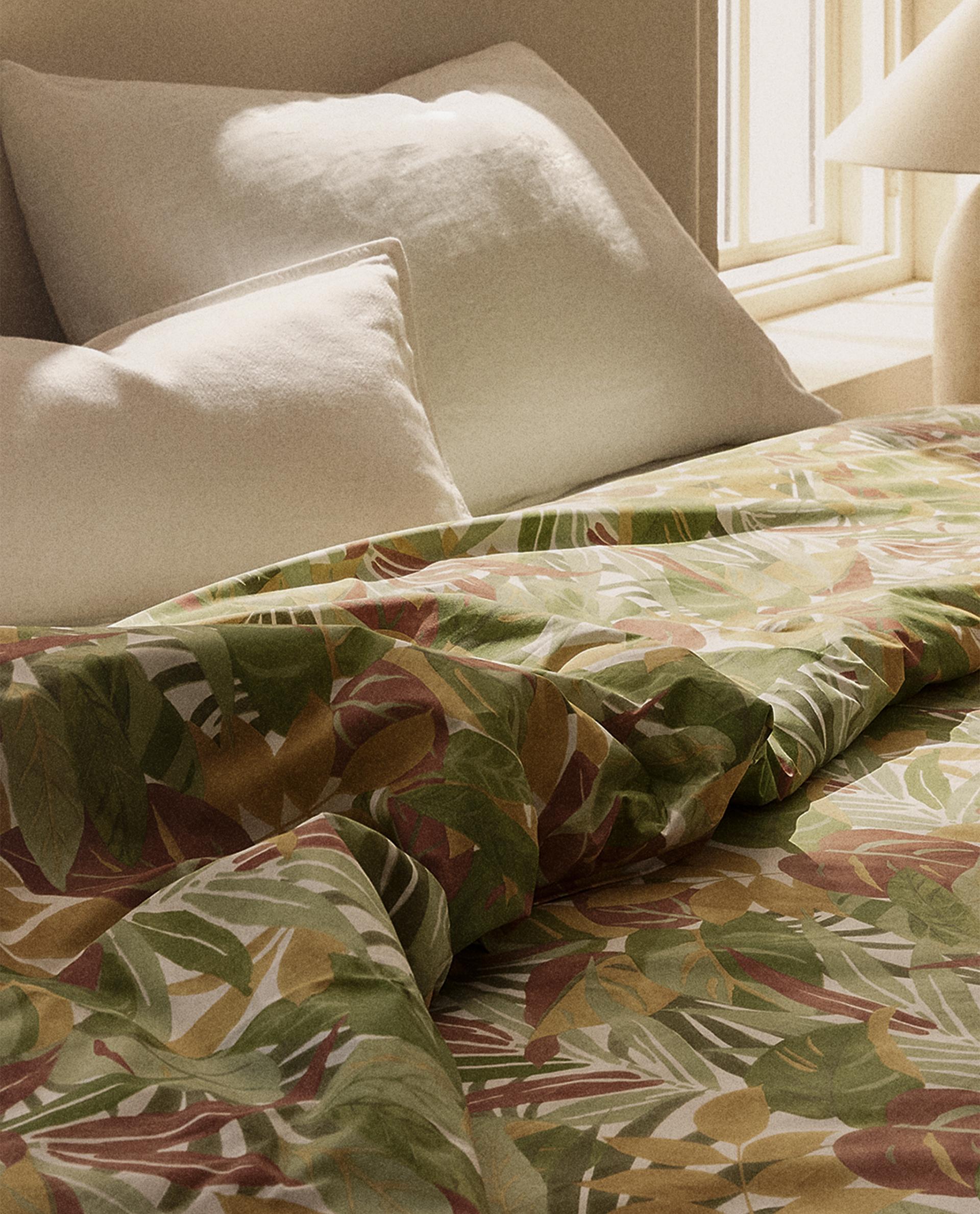 LEAF PRINT DUVET COVER