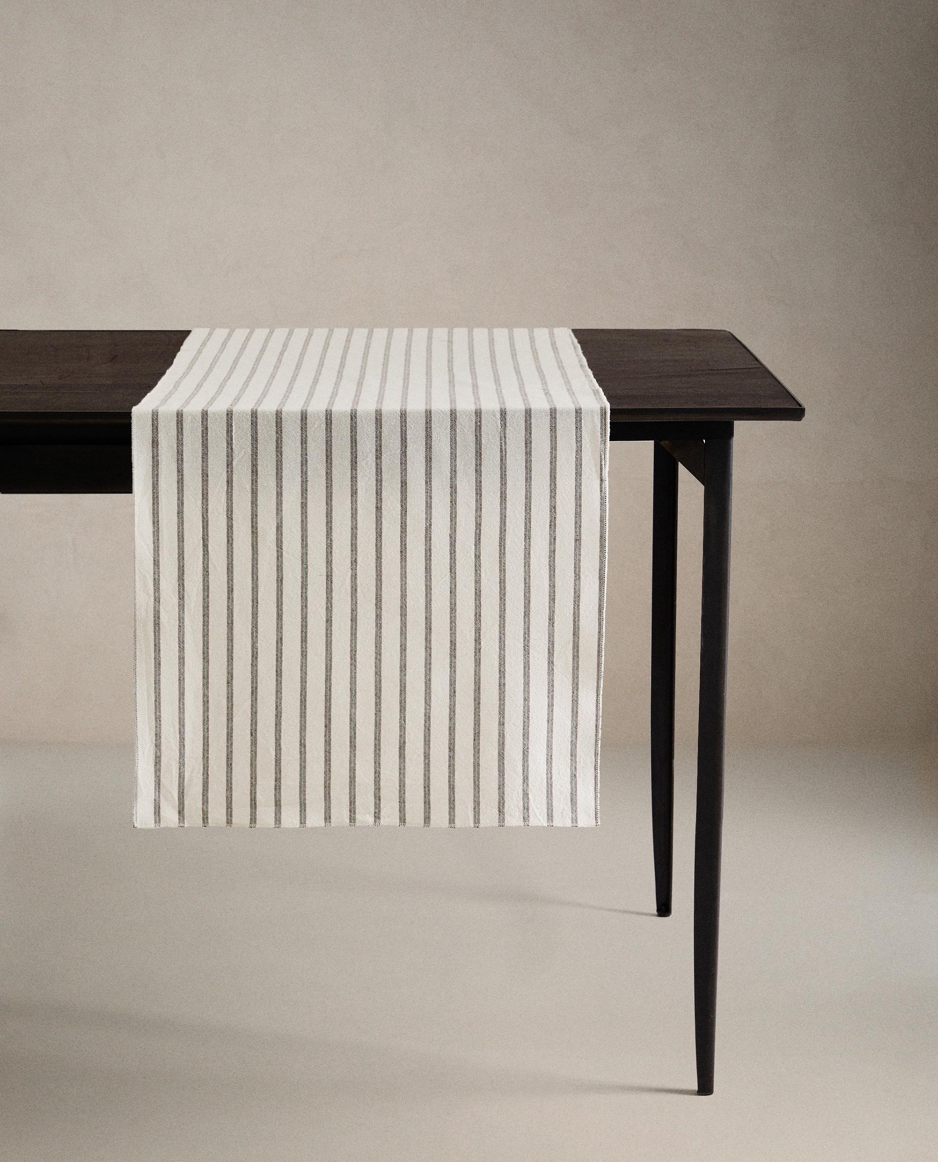 CHEMIN DE TABLE RAYURE FIL TEINTÉ | Zara Home Morocco