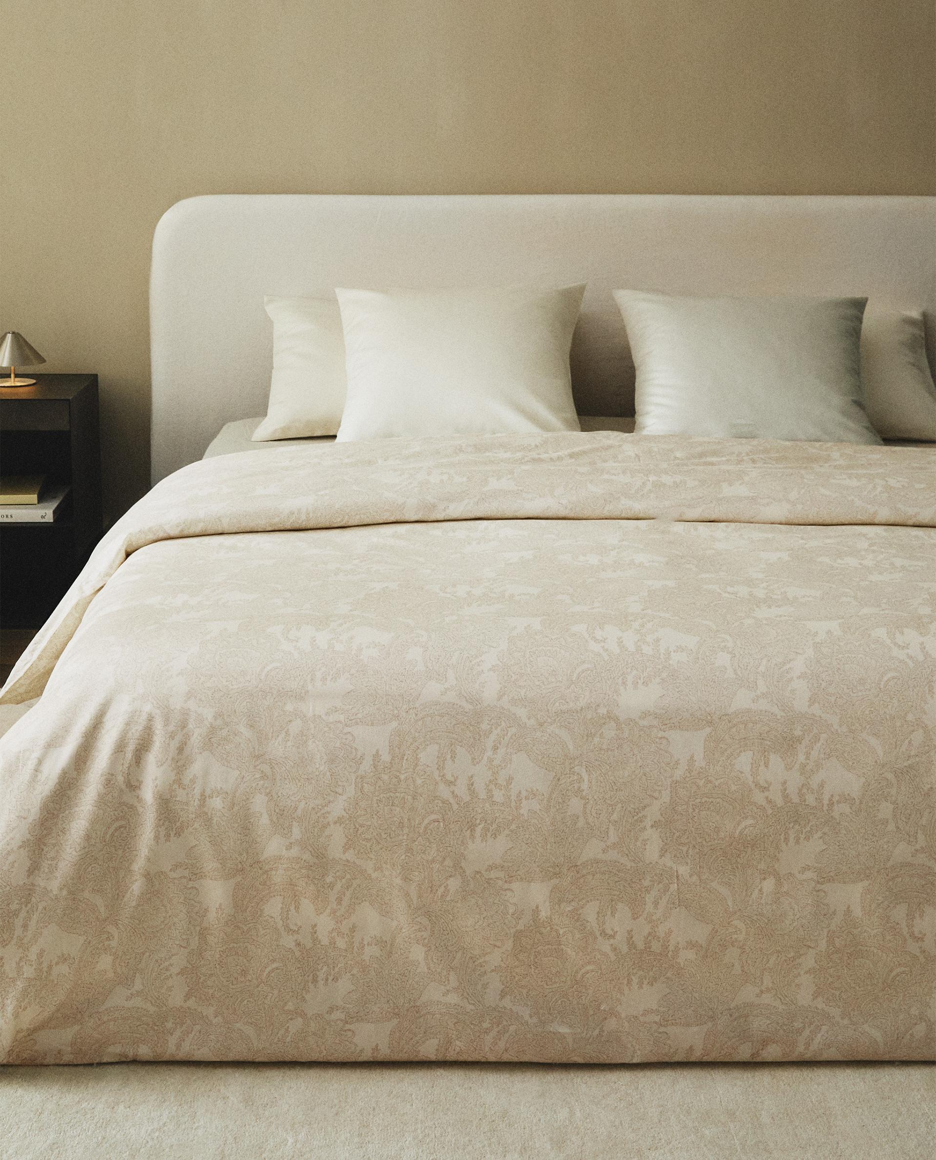 PAISLEY PRINT SATEEN DUVET COVER | Zara Home Kosovë