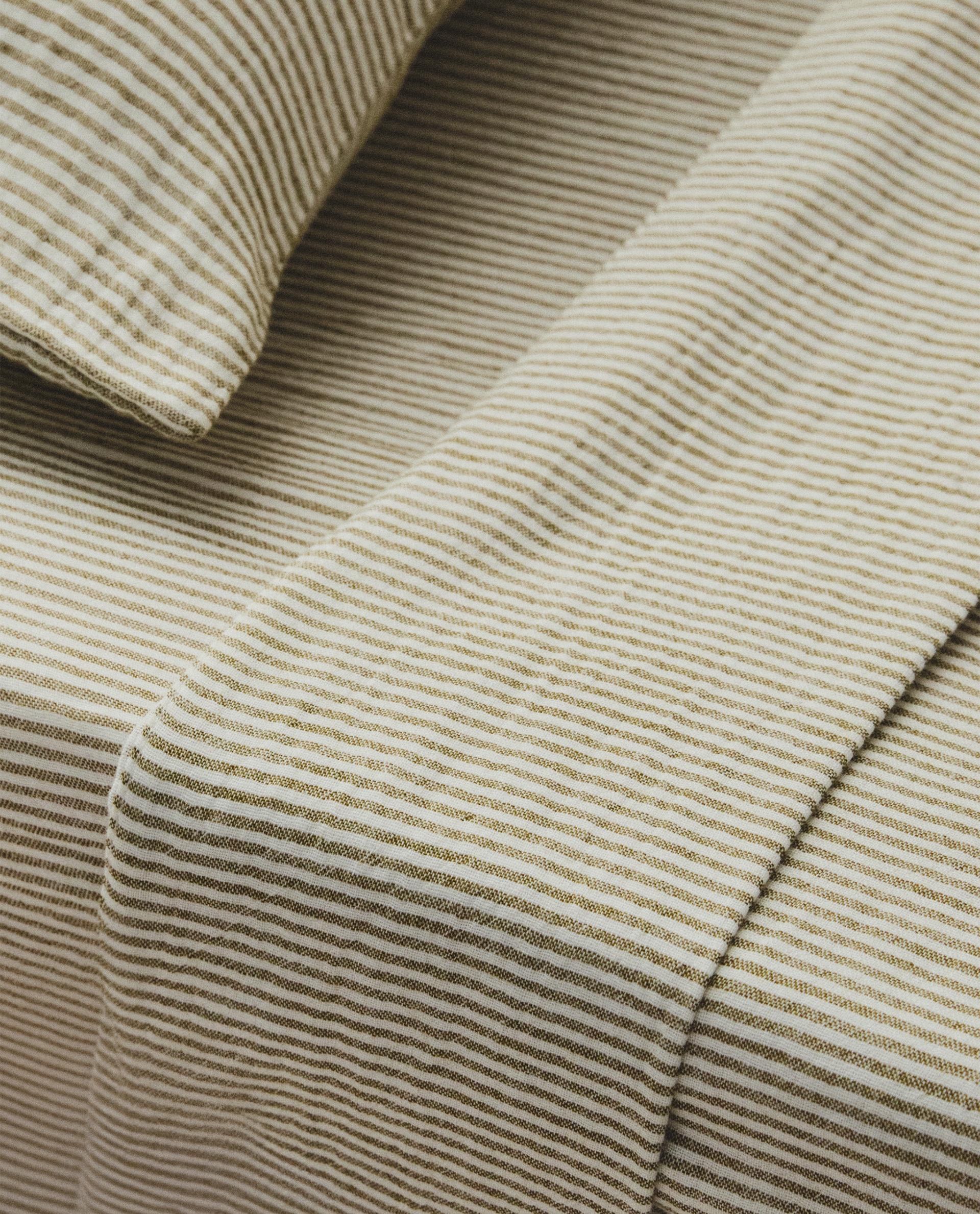 KIDS STRIPED CHIFFON FLAT SHEET | Zara Home United States of America