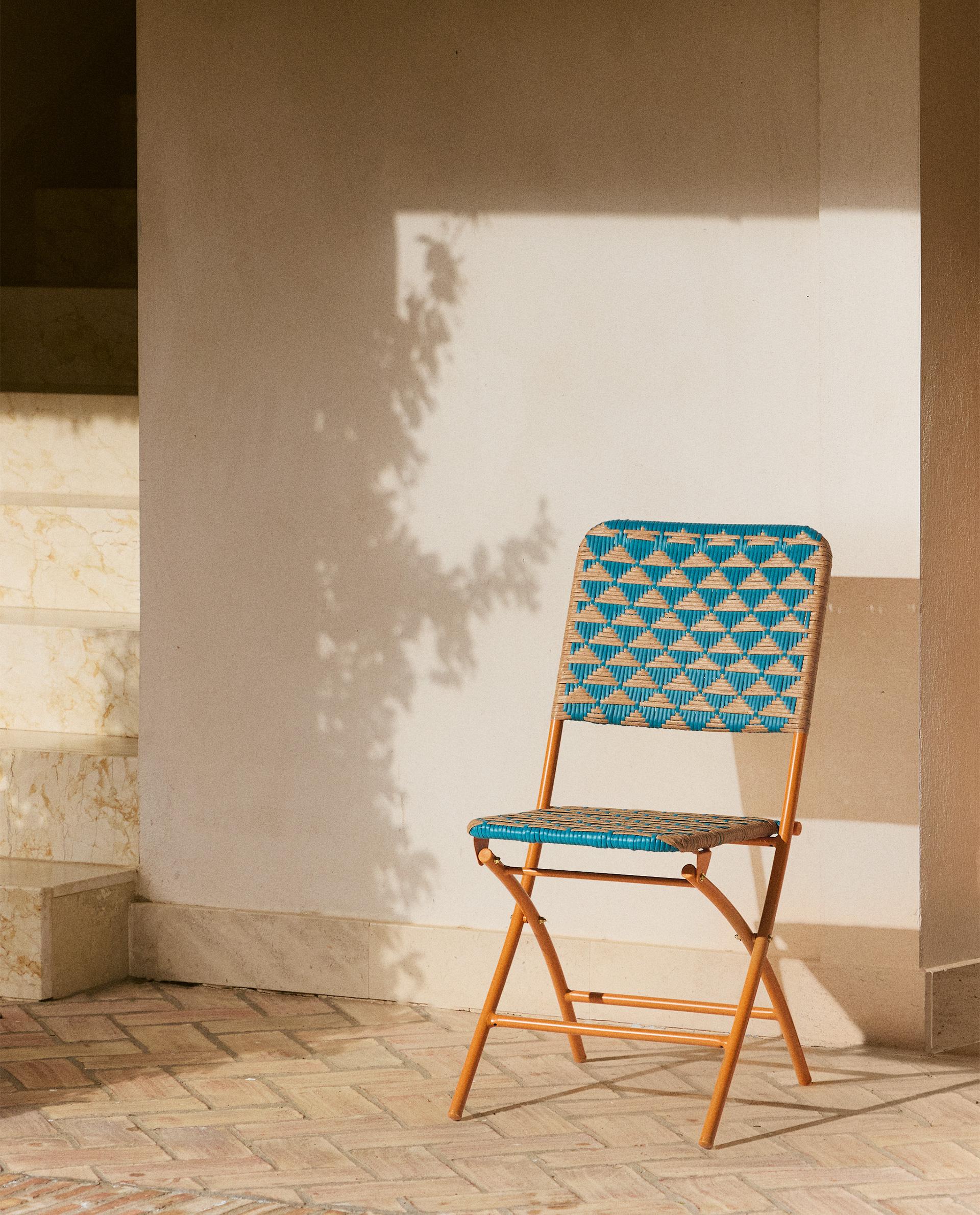 WOVEN FOLDING CHAIR WITH TRIANGLES | Zara Home United States of America