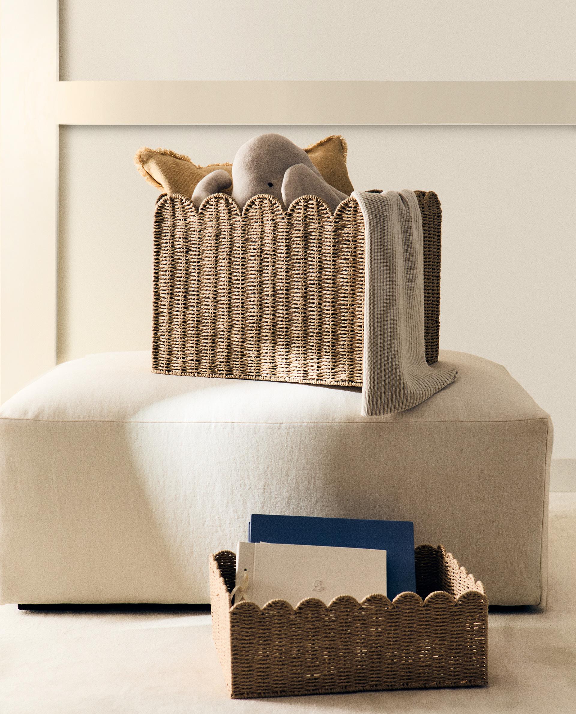 سلة كبيرة متموجة | Zara Home Lebanon