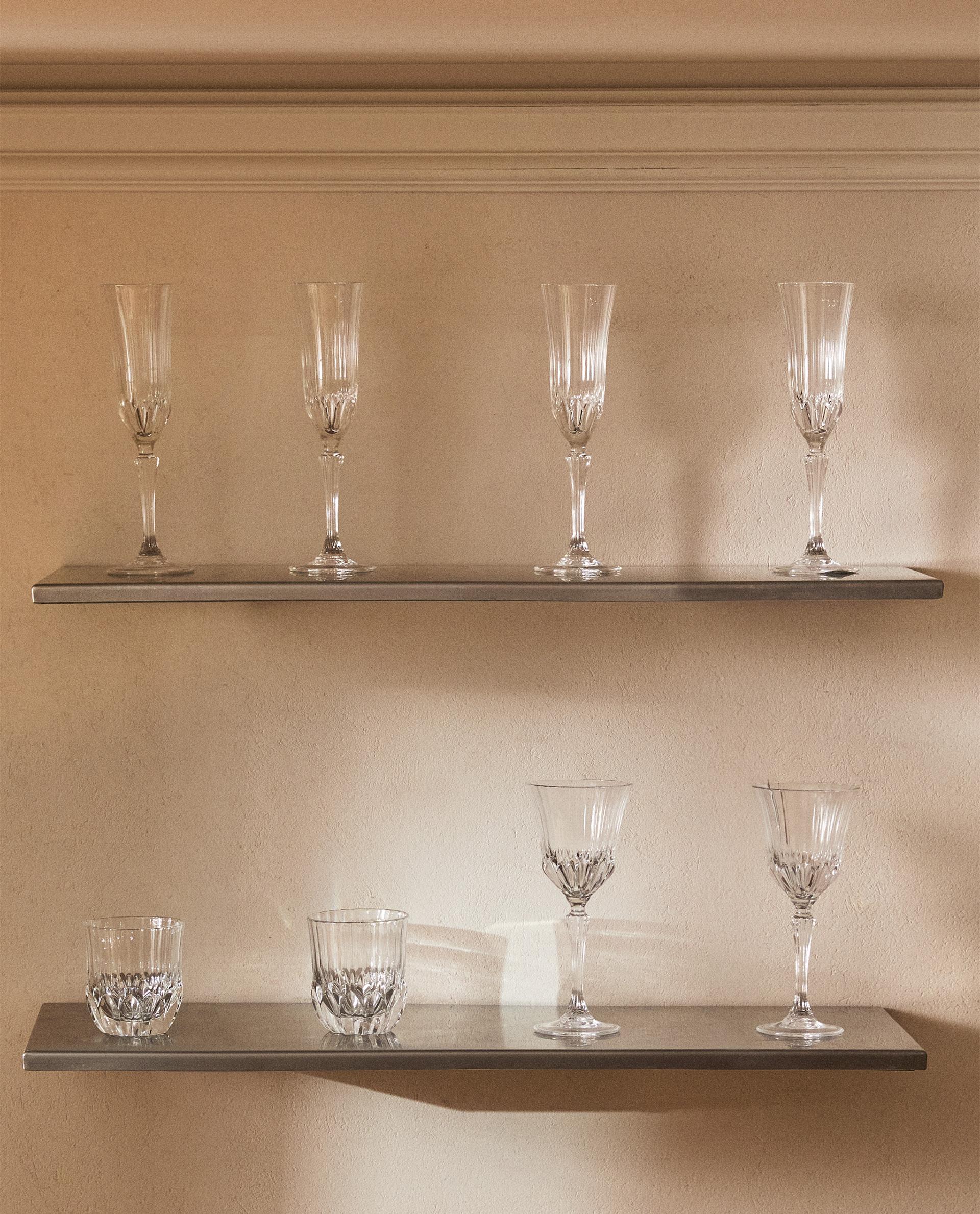 ENGRAVED-EFFECT CRYSTALLINE GLASSWARE | Zara Home Bahrain