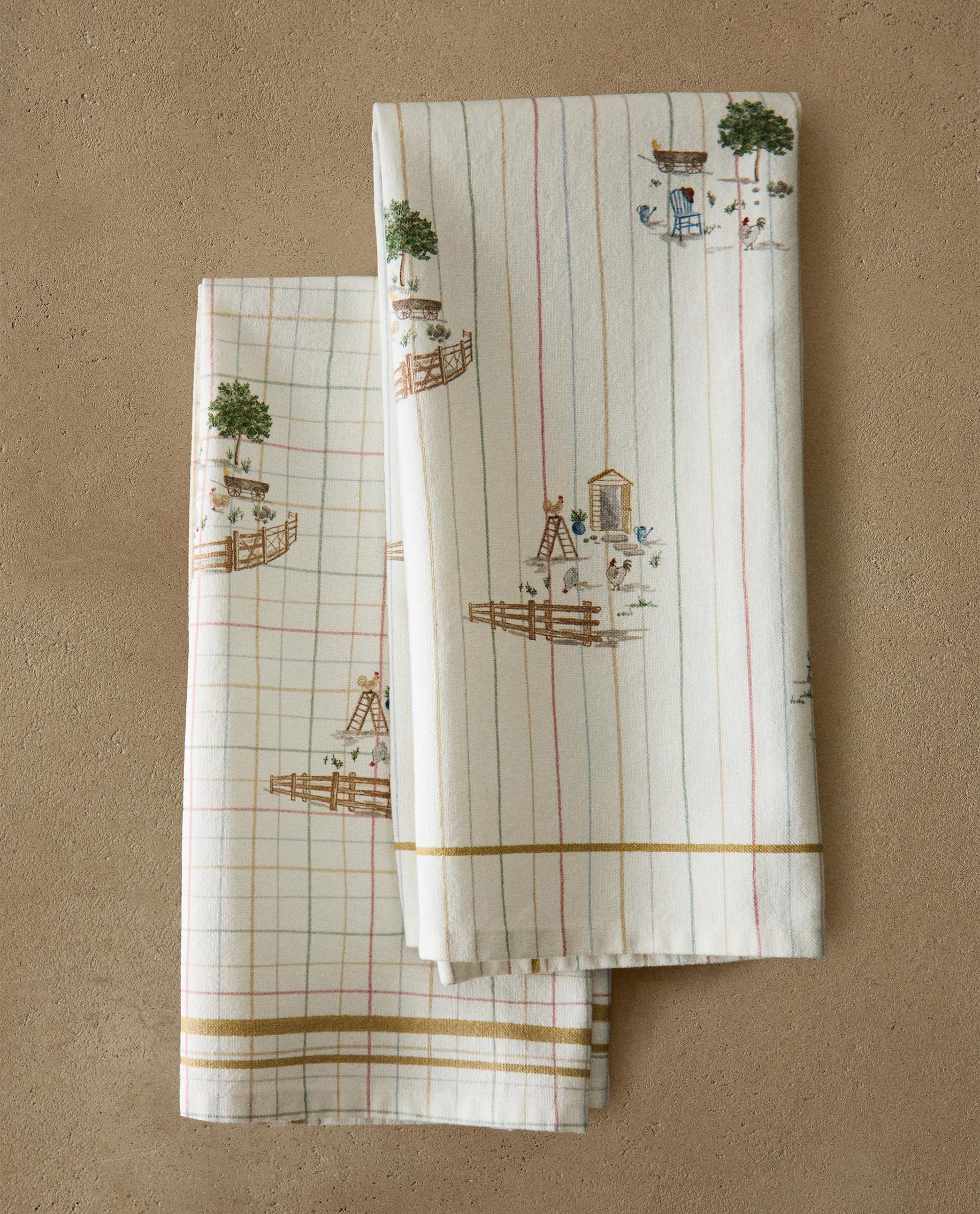 Printed tea towels store