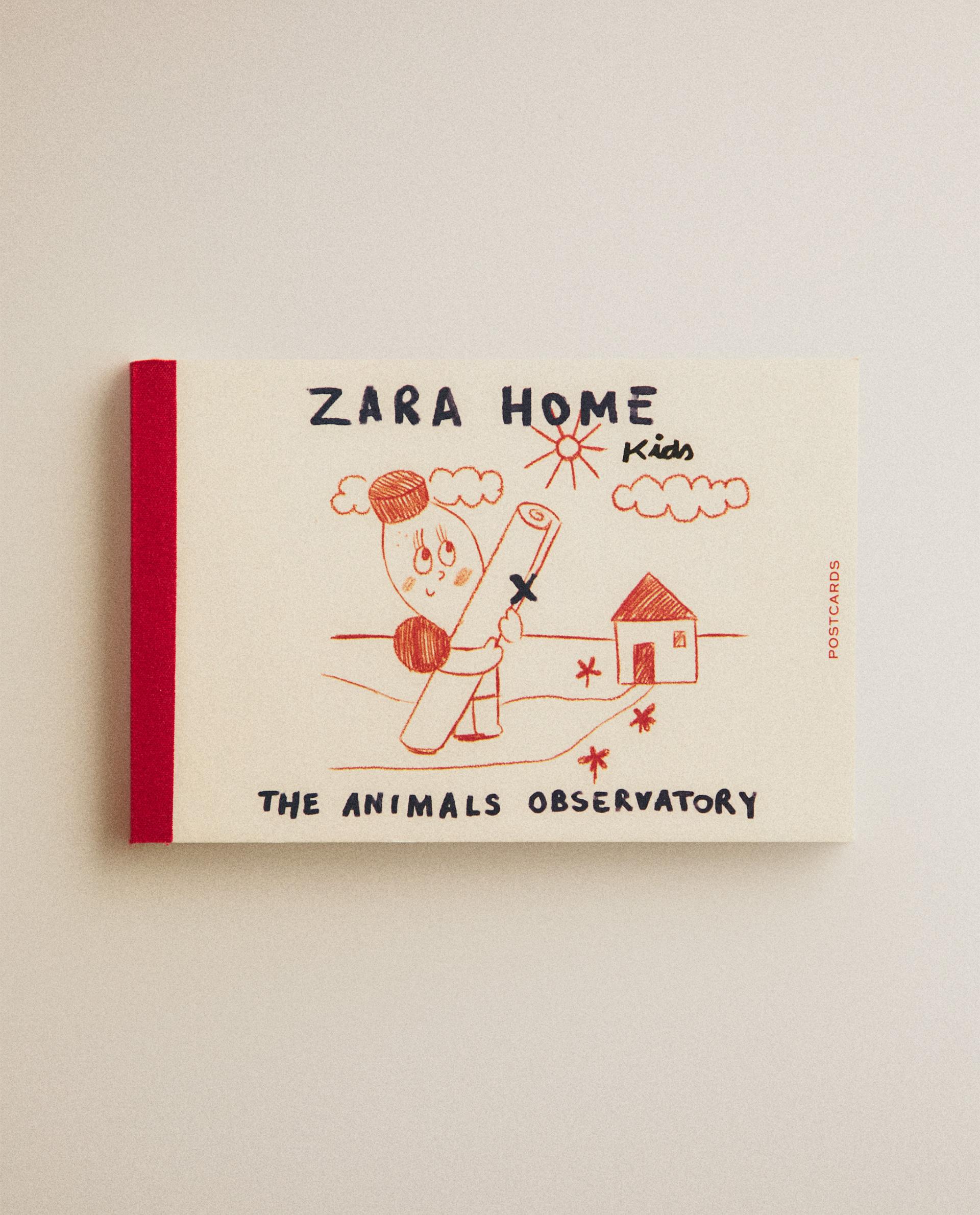 LIMONCELLA X THE ANIMALS OBSERVATORY POSTCARD NOTEBOOK | Zara Home Thailand