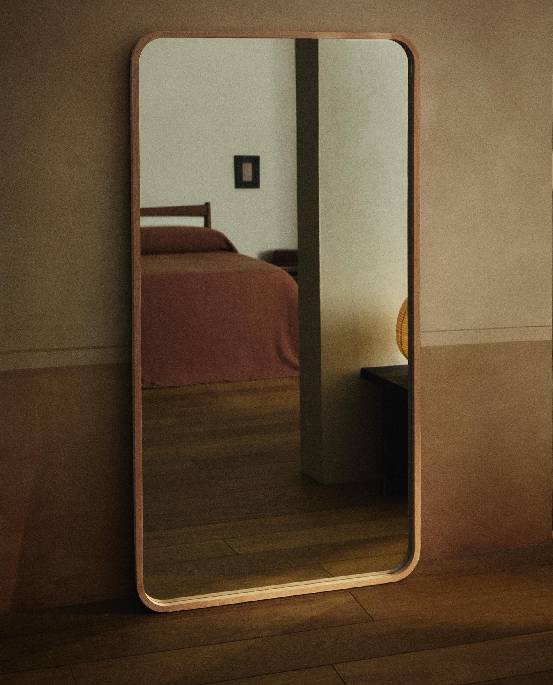 LARGE ROUND FULL LENGTH MIRROR WITH FRAME - MIRRORS - BEDROOM | Zara ...