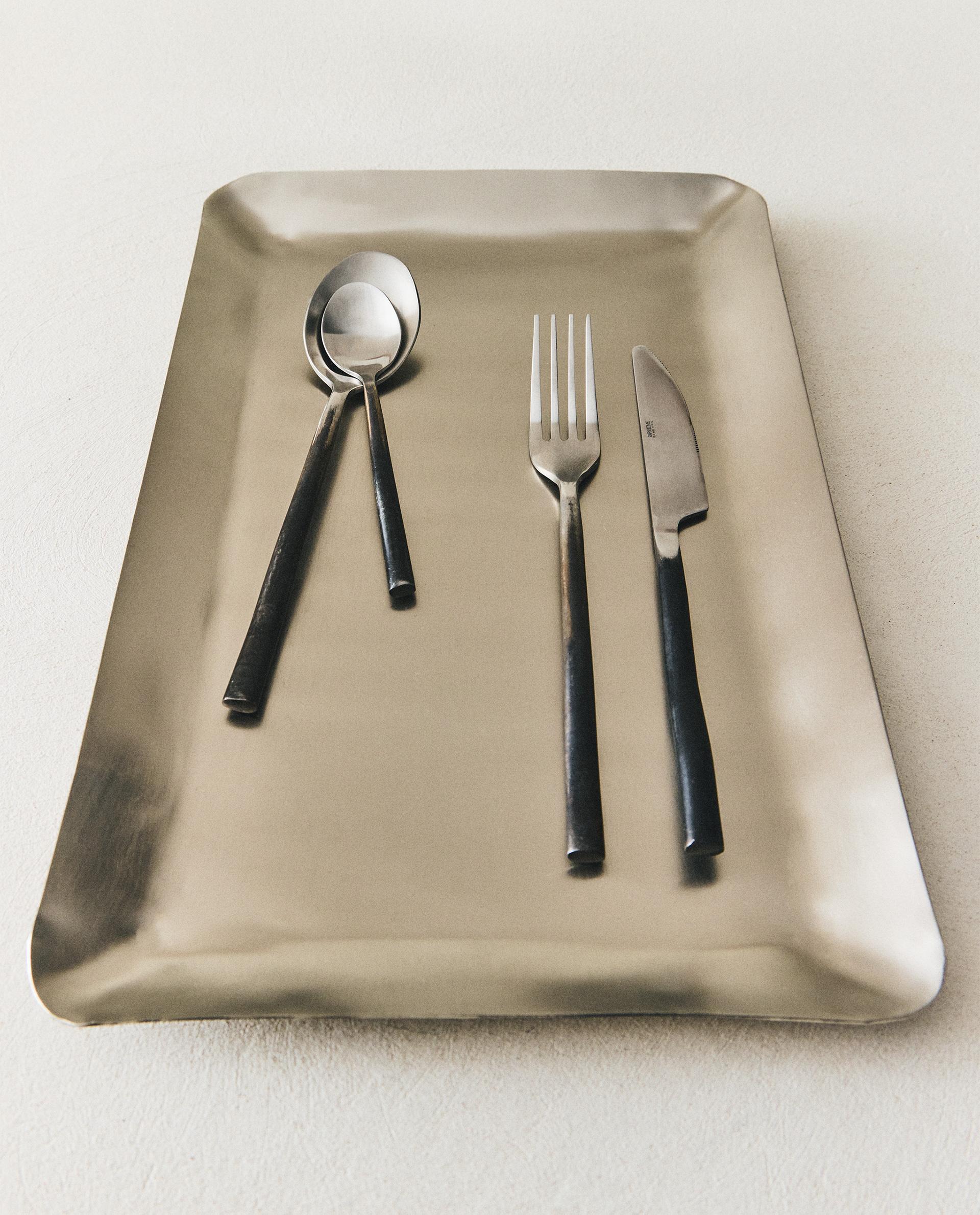 4-PIECE CUTLERY SET WITH ANTIQUE FINISH | Zara Home UAE - ABU DHABI/AL ...