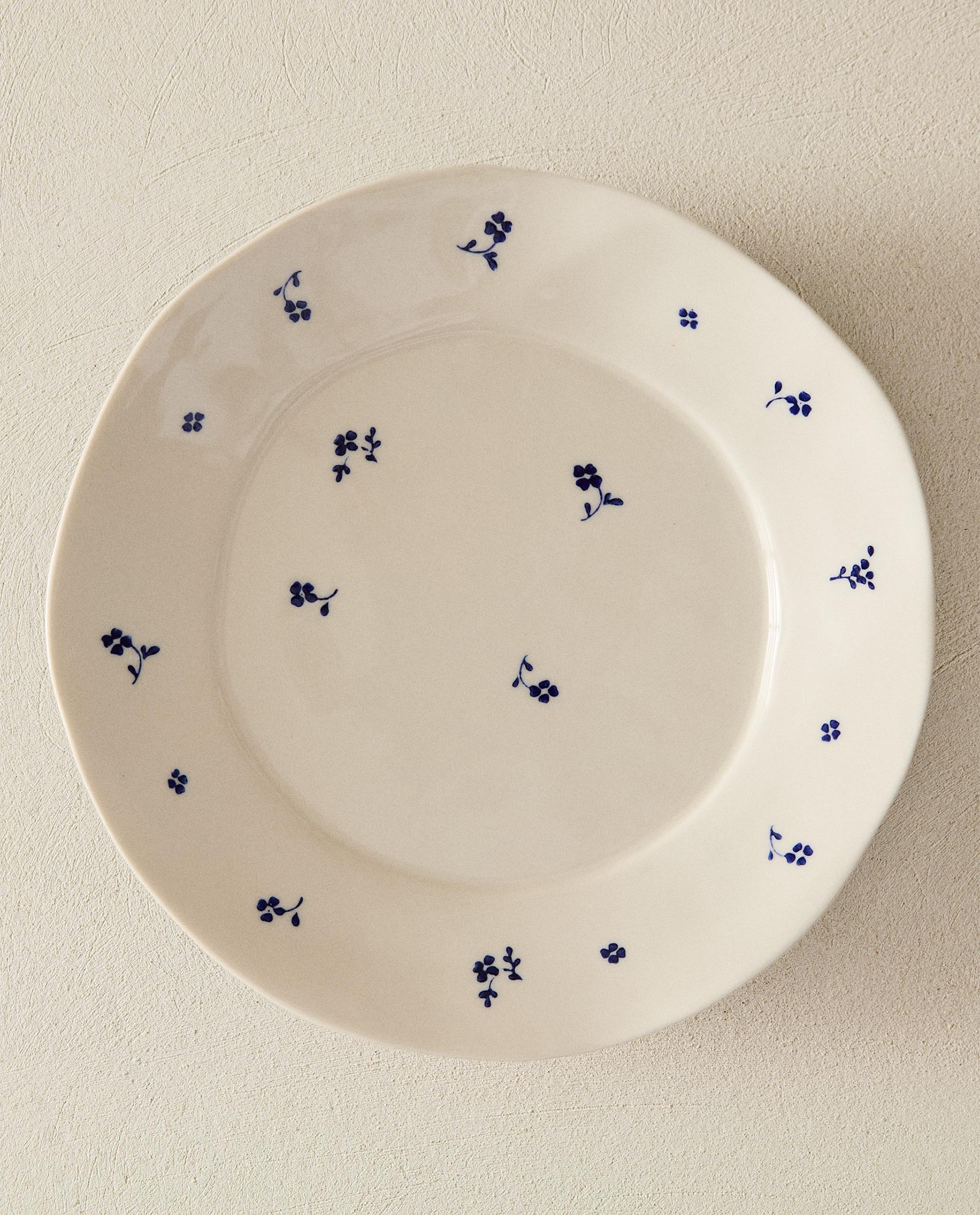 FLORAL PORCELAIN DINNER PLATE | Zara Home Bahrain