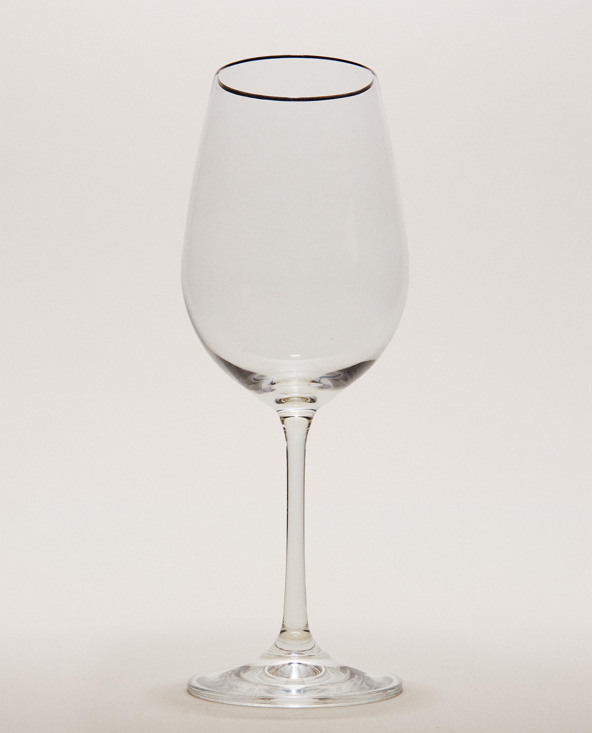 SILVER RIM CRYSTALLINE GLASS | Zara Home Saudi Arabia