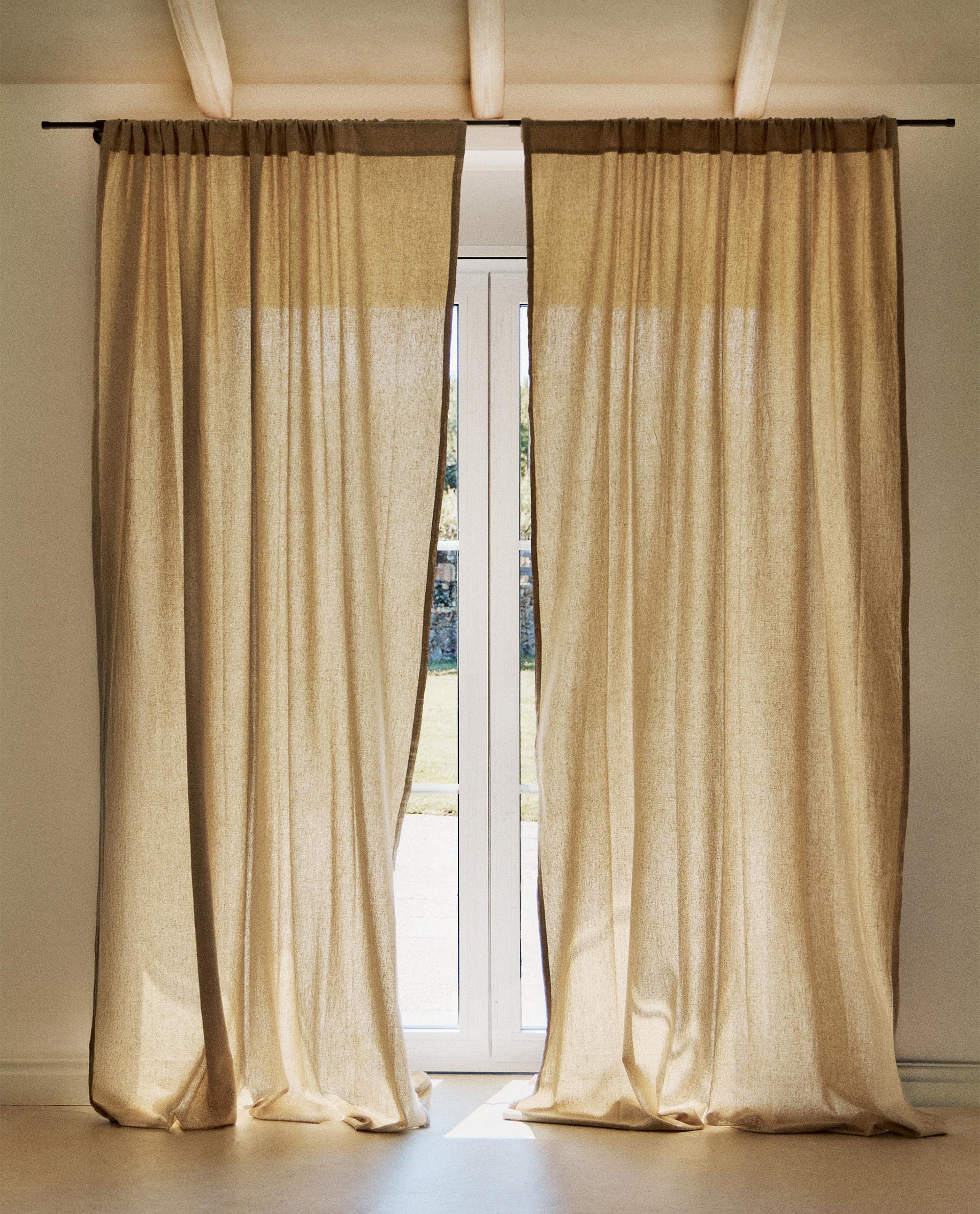 WASHED LINEN CURTAIN WITH MEDIUM OPACITY | Zara Home United Kingdom