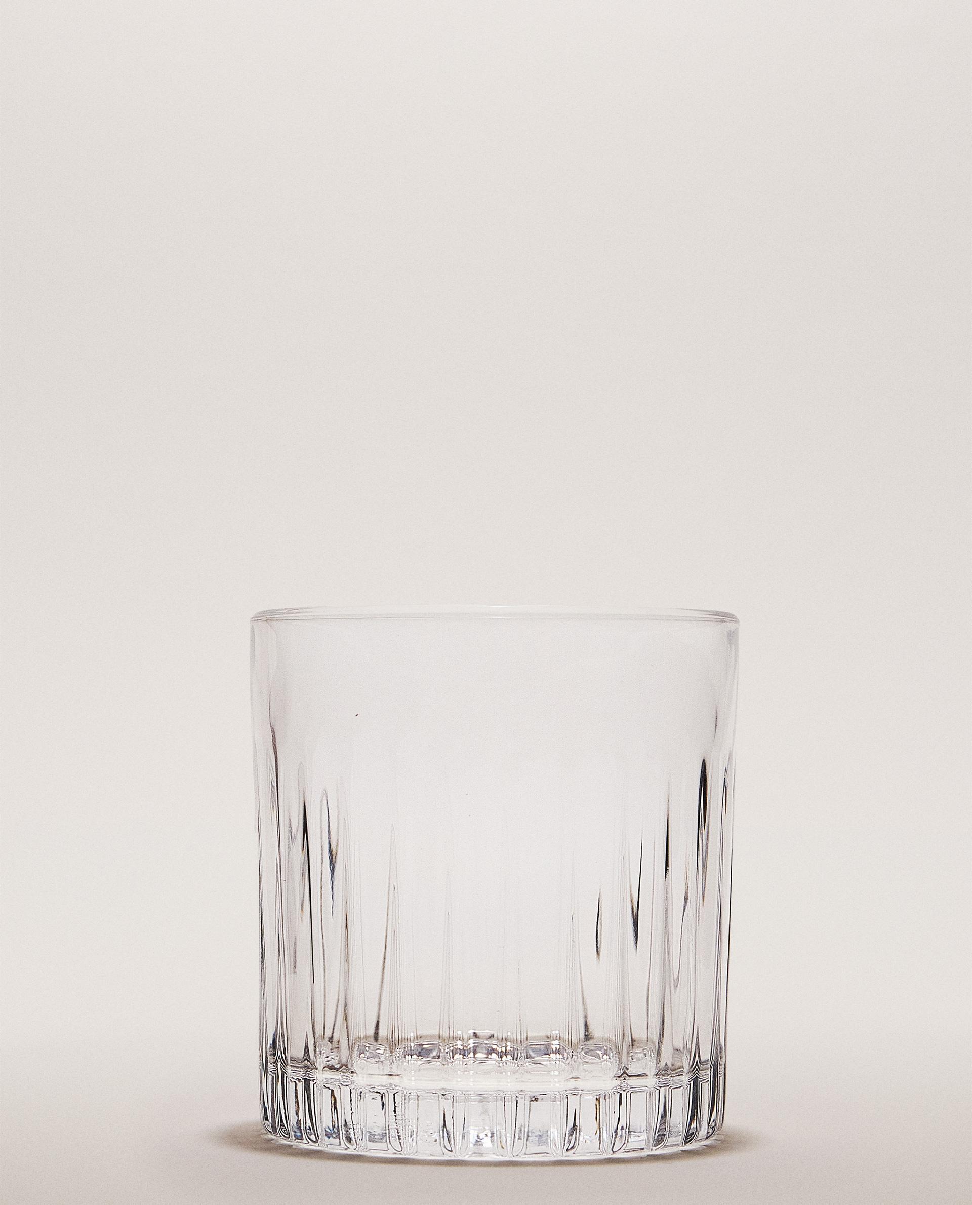 CRYSTALLINE TUMBLER WITH RAISED DESIGN | Zara Home Bahrain